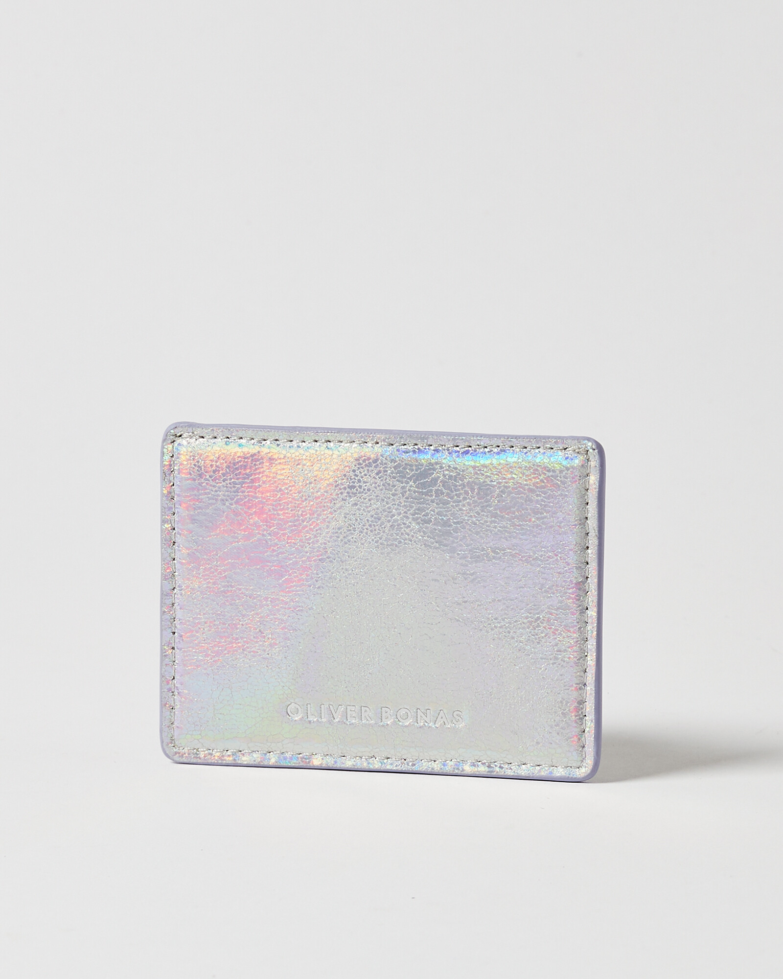 Iridescent Silver Card Holder | Oliver Bonas