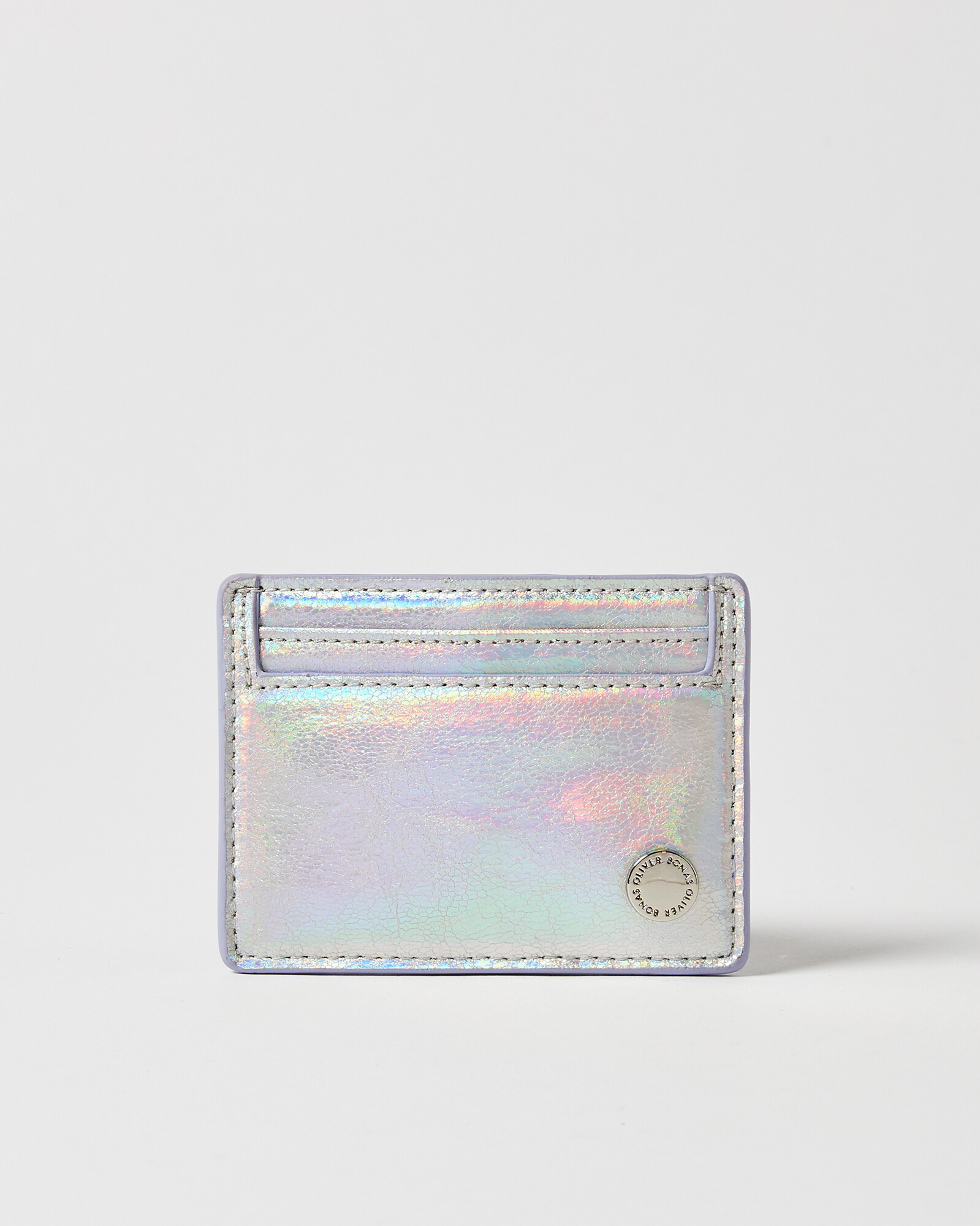 Iridescent Silver Card Holder | Oliver Bonas
