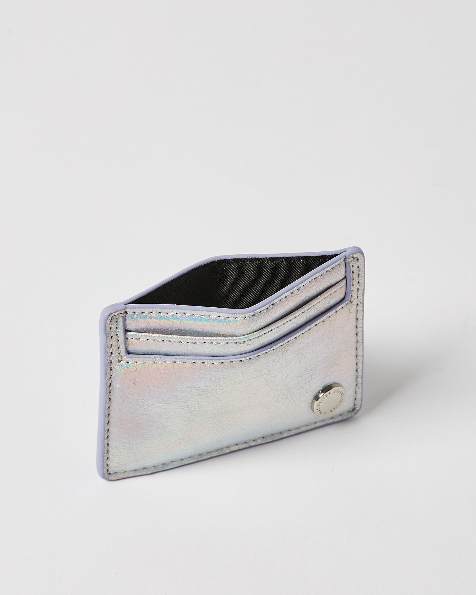 Iridescent Silver Card Holder | Oliver Bonas