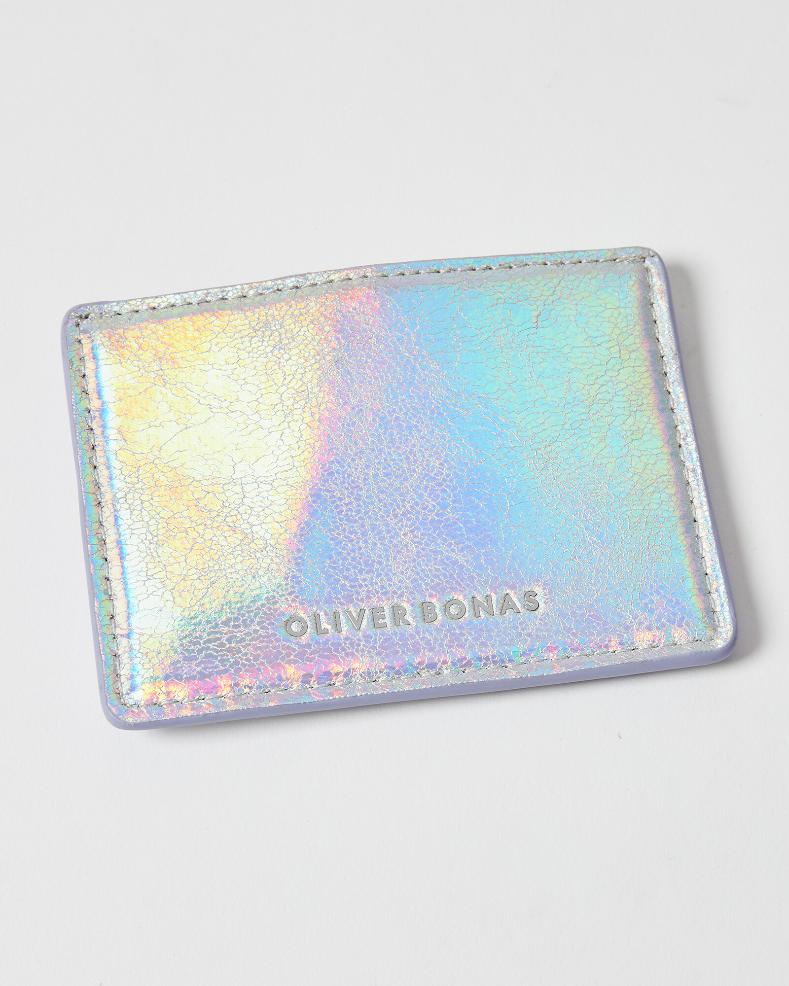 Iridescent Silver Card Holder | Oliver Bonas