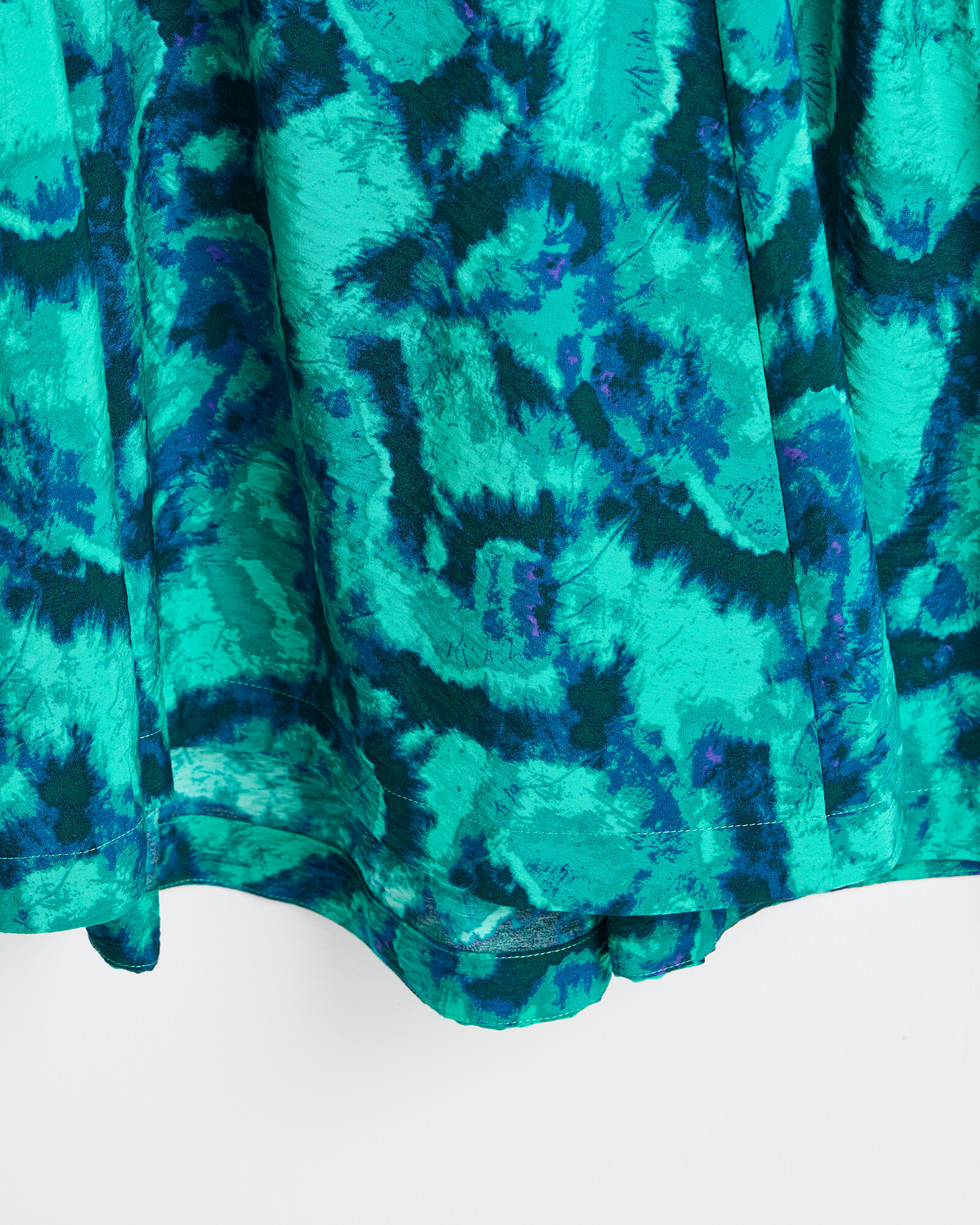 Swirl Print Green Mini Dress | Oliver Bonas