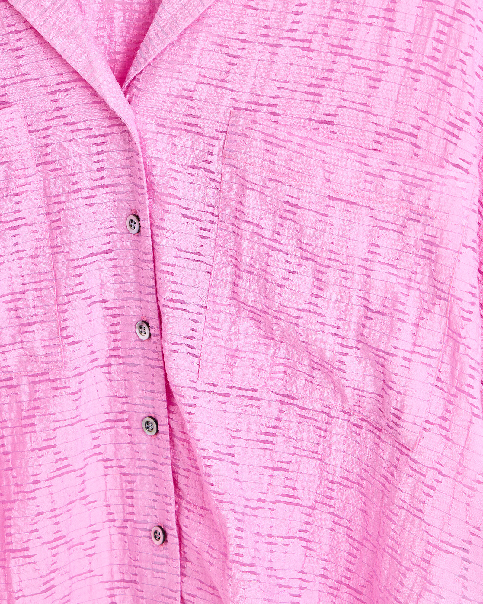 Pink Textured Boxy Shirt | Oliver Bonas