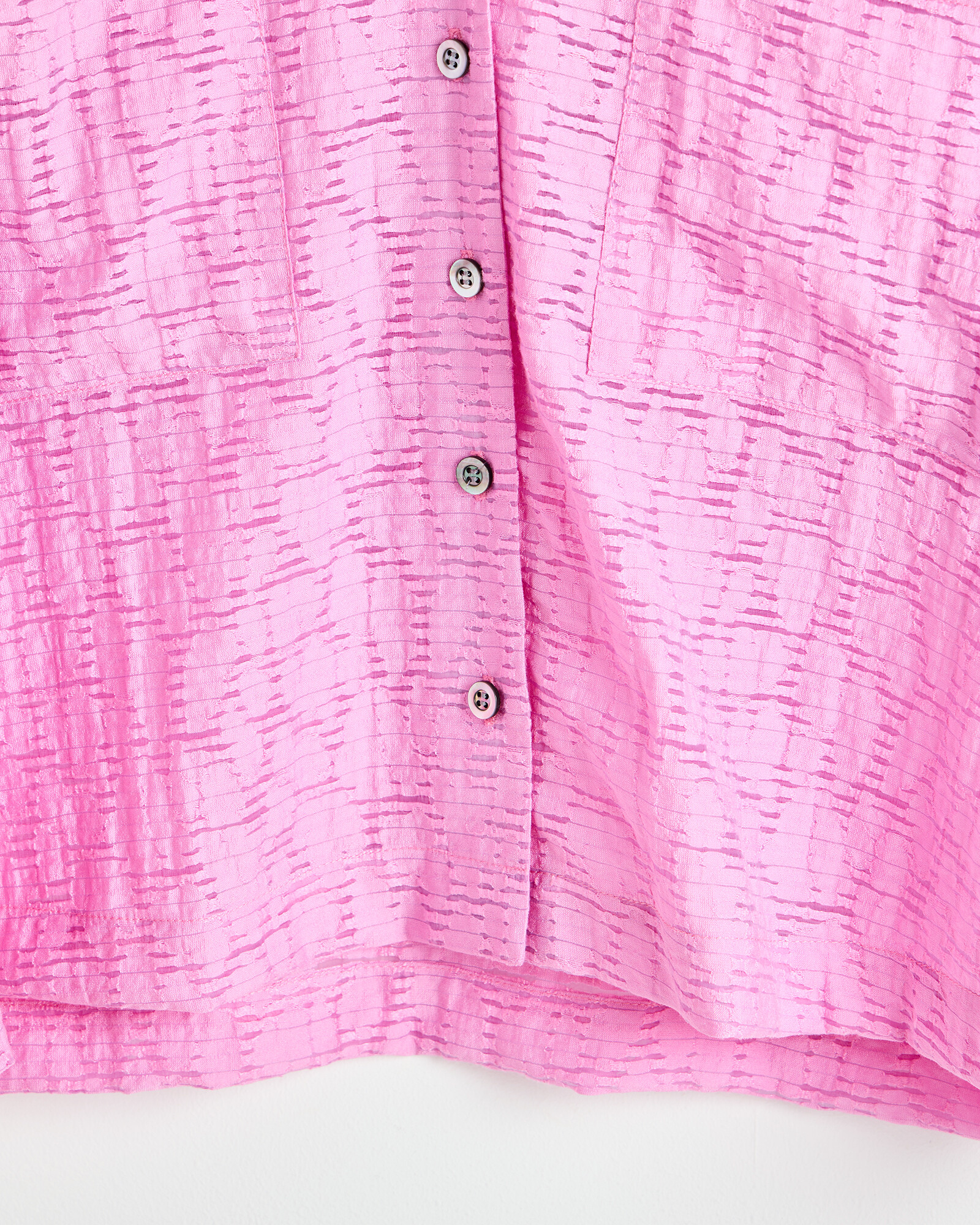Pink Textured Boxy Shirt | Oliver Bonas