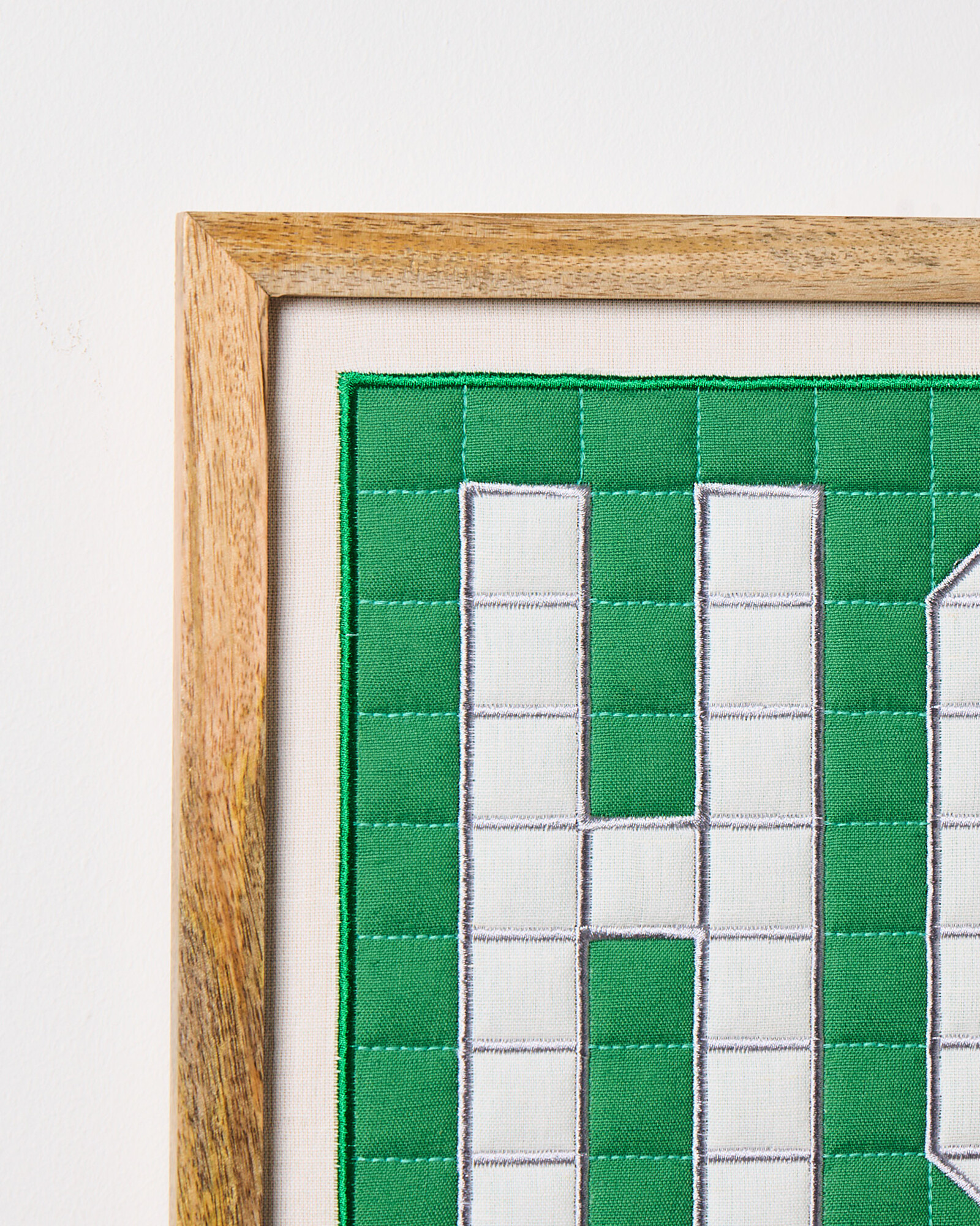 Howdy Green Applique Framed Wall Art | Oliver Bonas