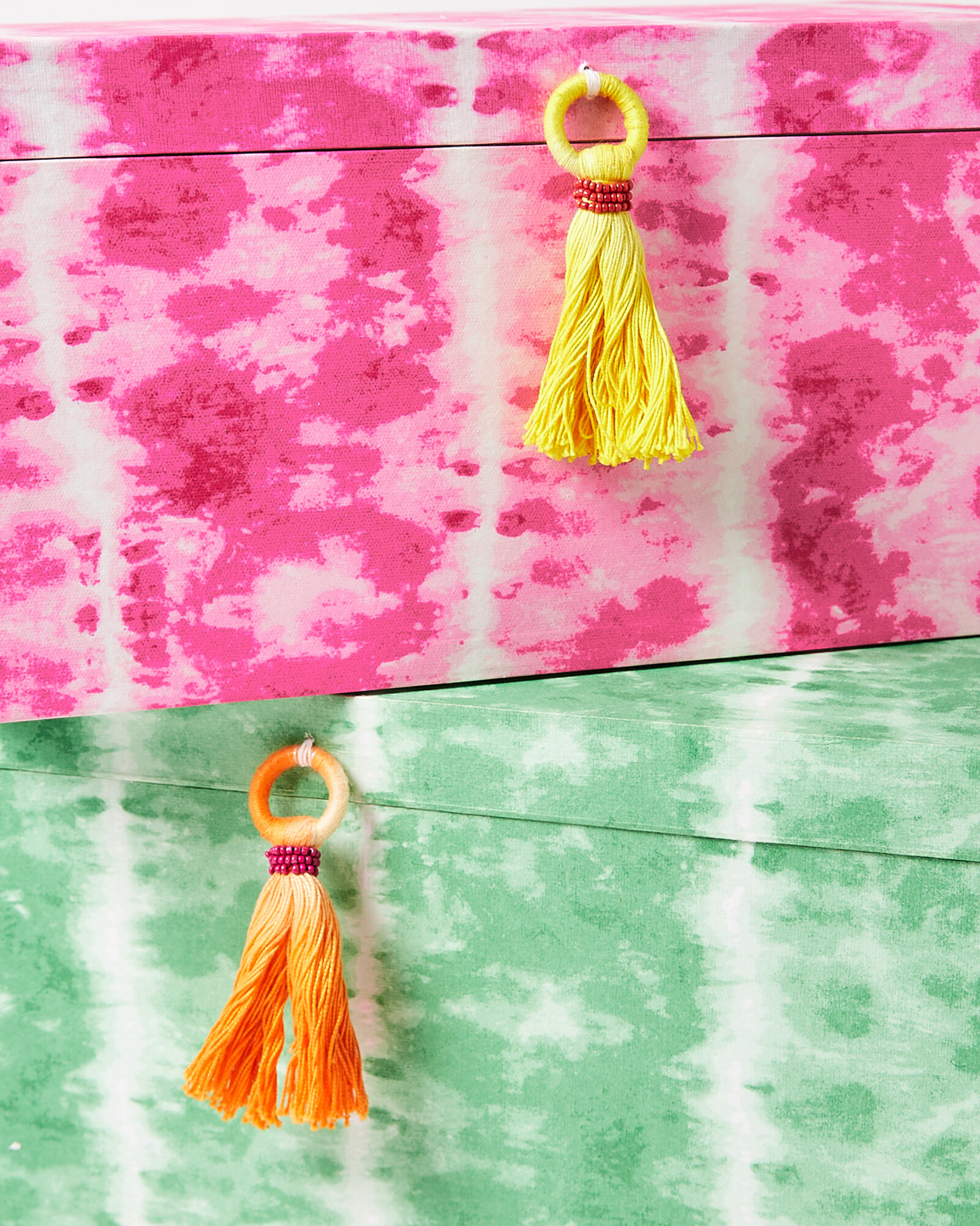 Tortue Tie Dye Storage Boxes Set of Two | Oliver Bonas