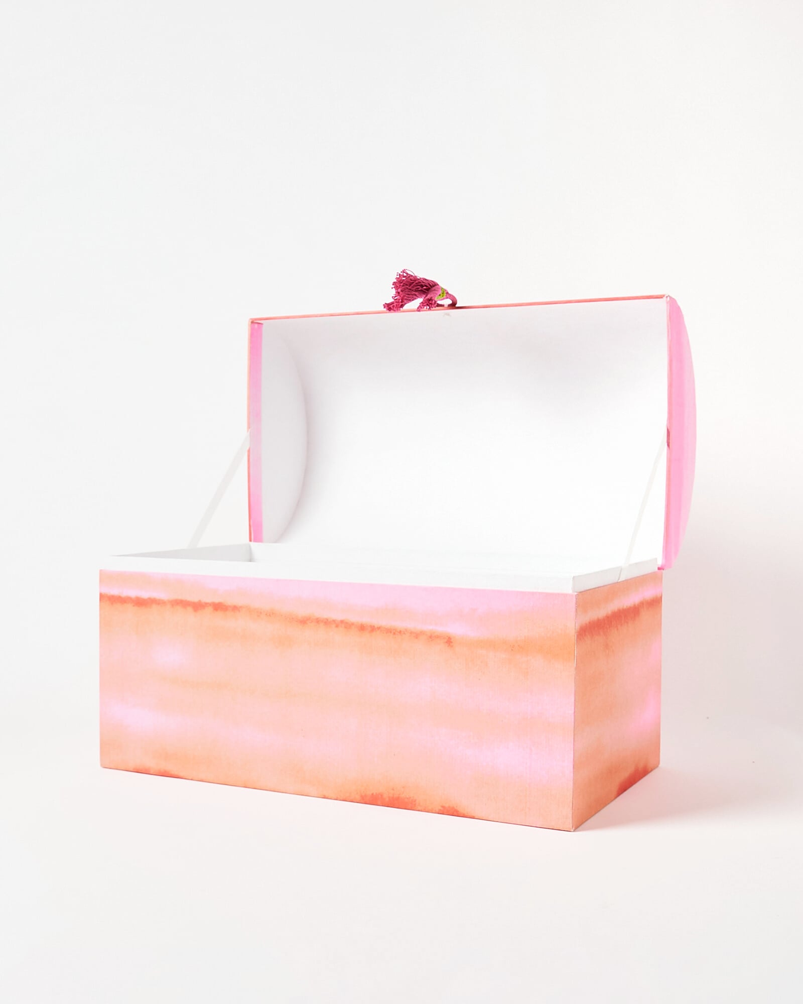 Tortue Pink Ombre Arched Storage Box | Oliver Bonas