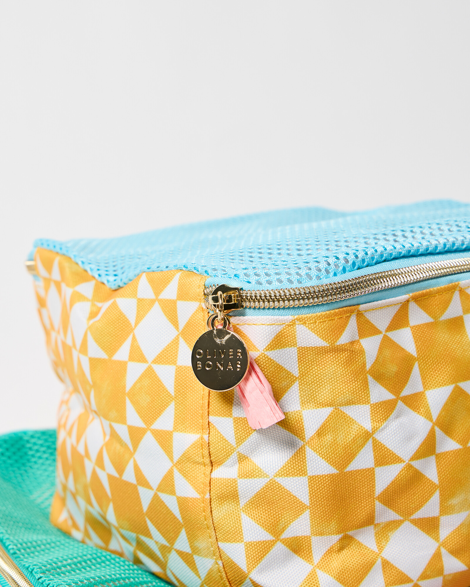 Geometric Fabric Packing Cubes Set of Three | Oliver Bonas