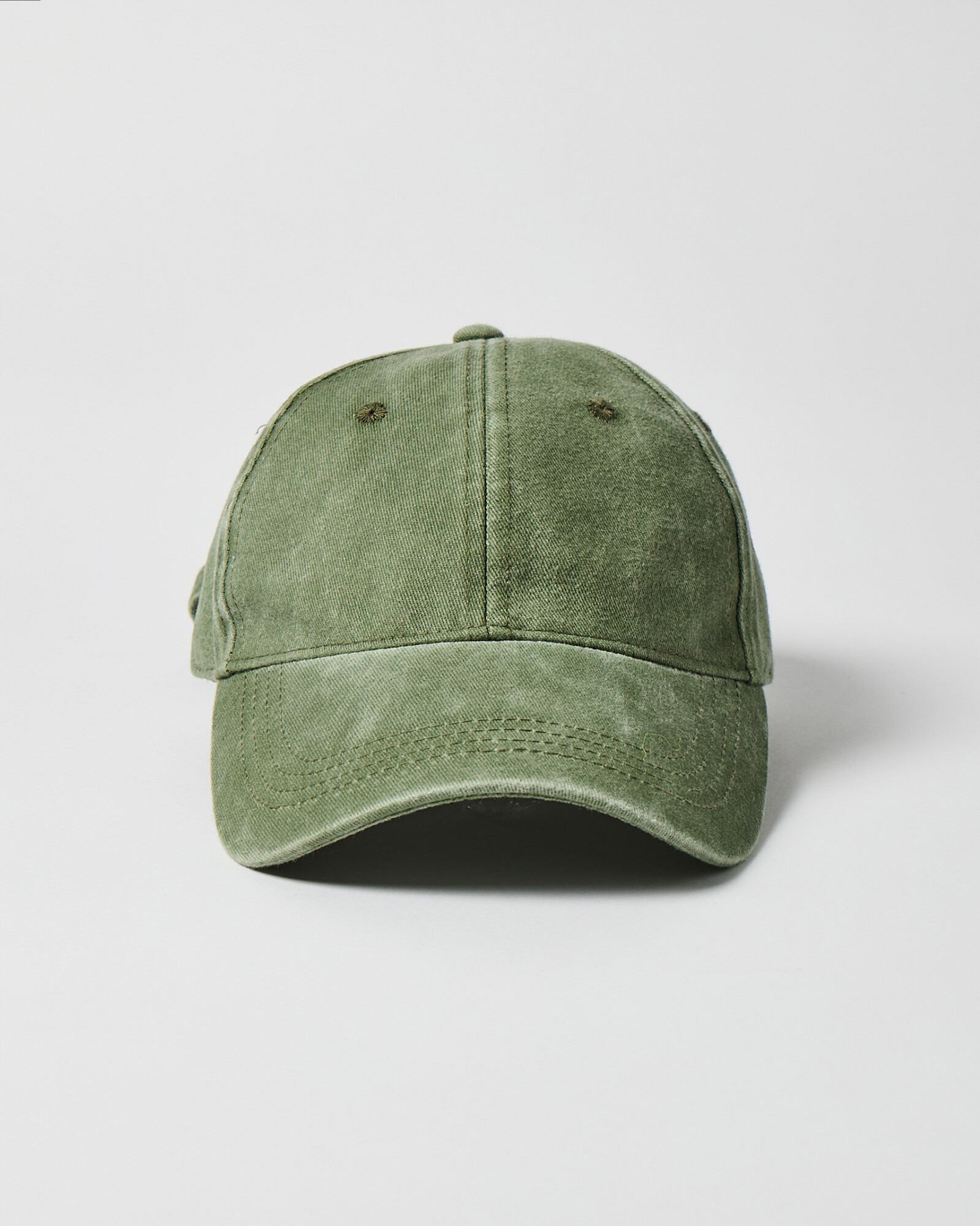 Washed Khaki Green Bow Cap Hat | Oliver Bonas