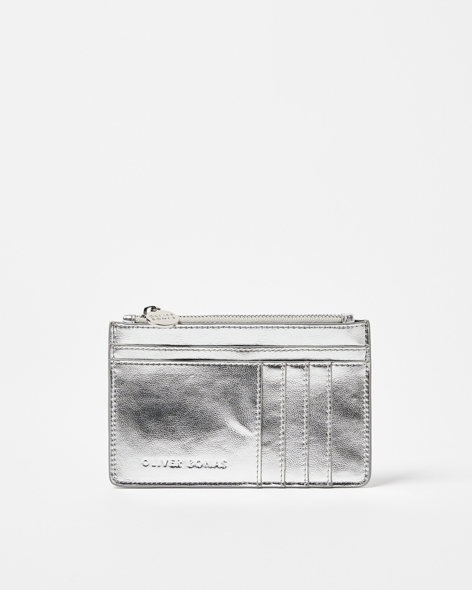 Rita Silver Card Holder | Oliver Bonas