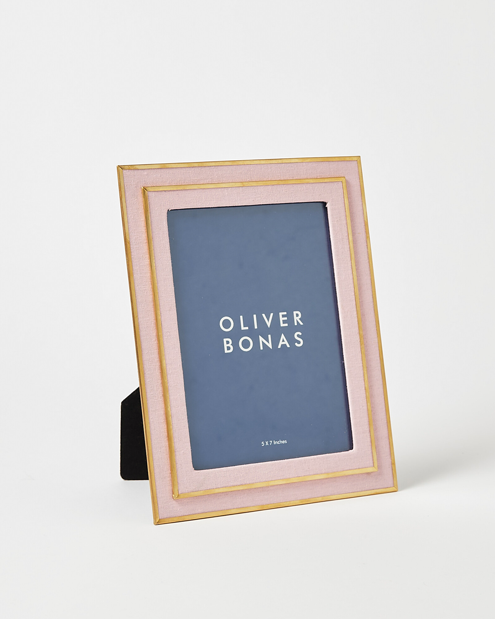 Linen Pink Standing Photo Frame 5x7" | Oliver Bonas