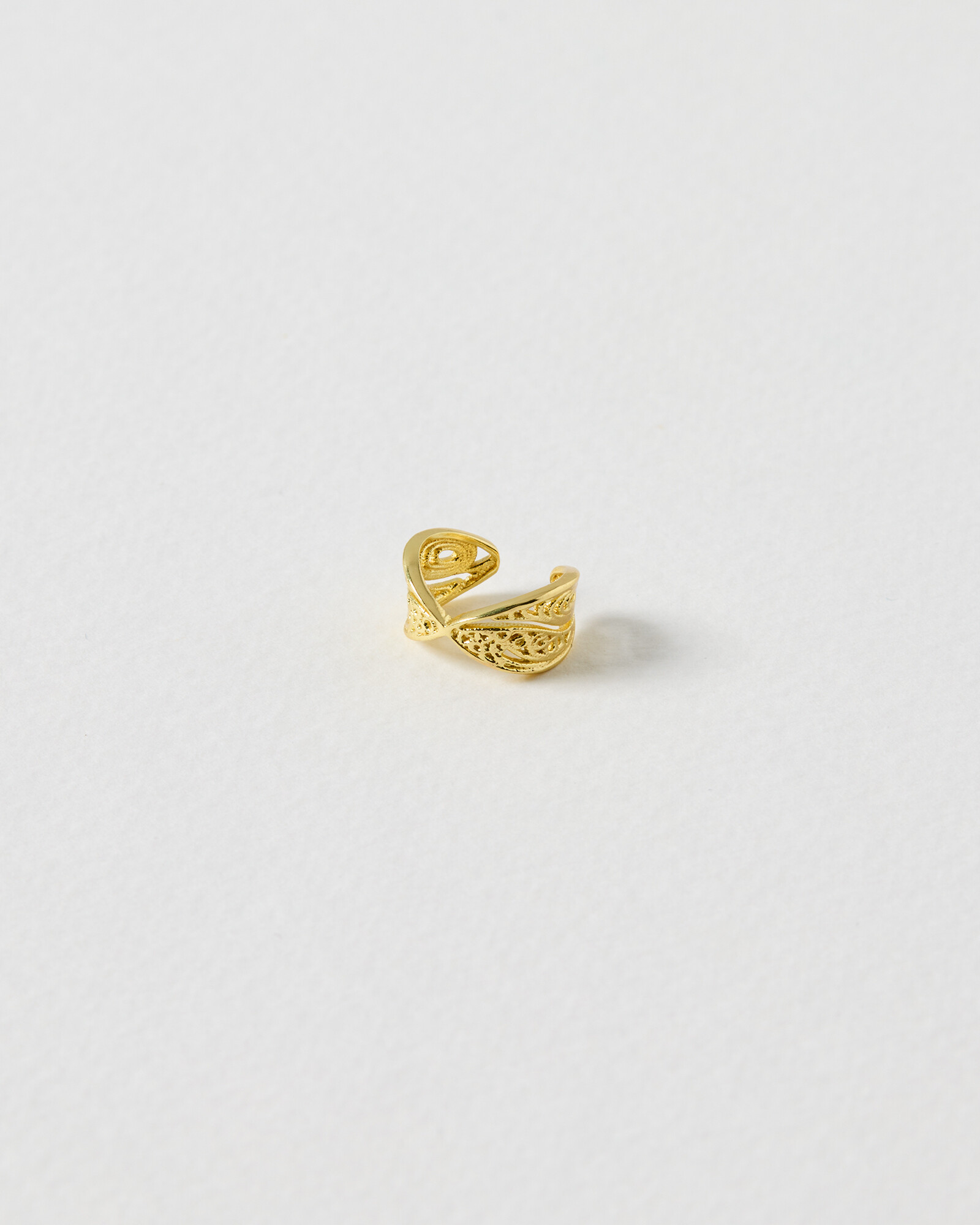 Danas Filigree Gold Plated Ear Cuff | Oliver Bonas