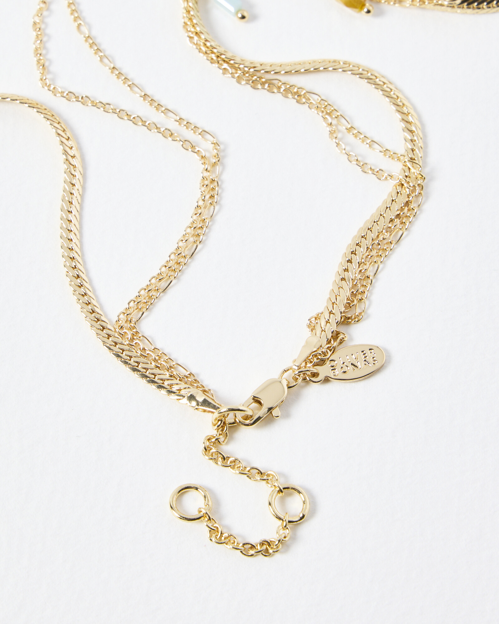 Azure Bead Cluster Layered Pendant Necklace | Oliver Bonas