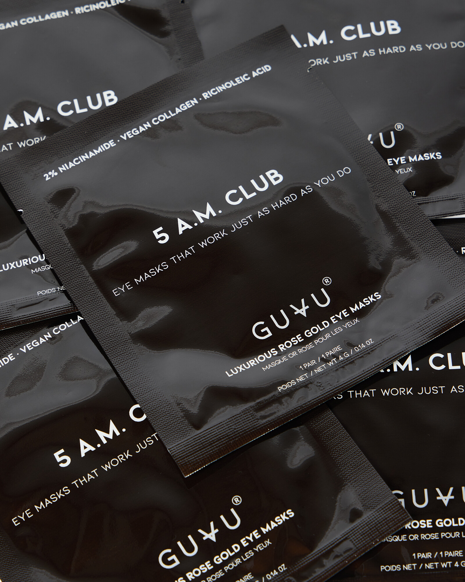 GUVU Rose Gold Under Eye Masks Set of Five | Oliver Bonas