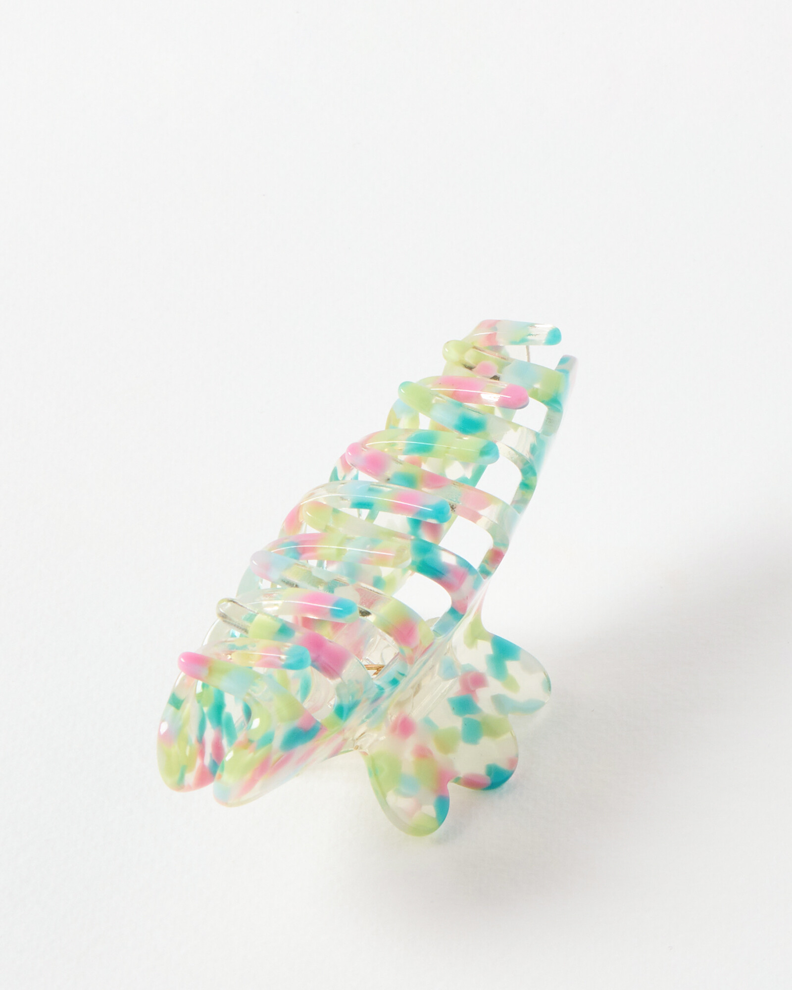 Alexa Clear Confetti Hair Claw Clip | Oliver Bonas
