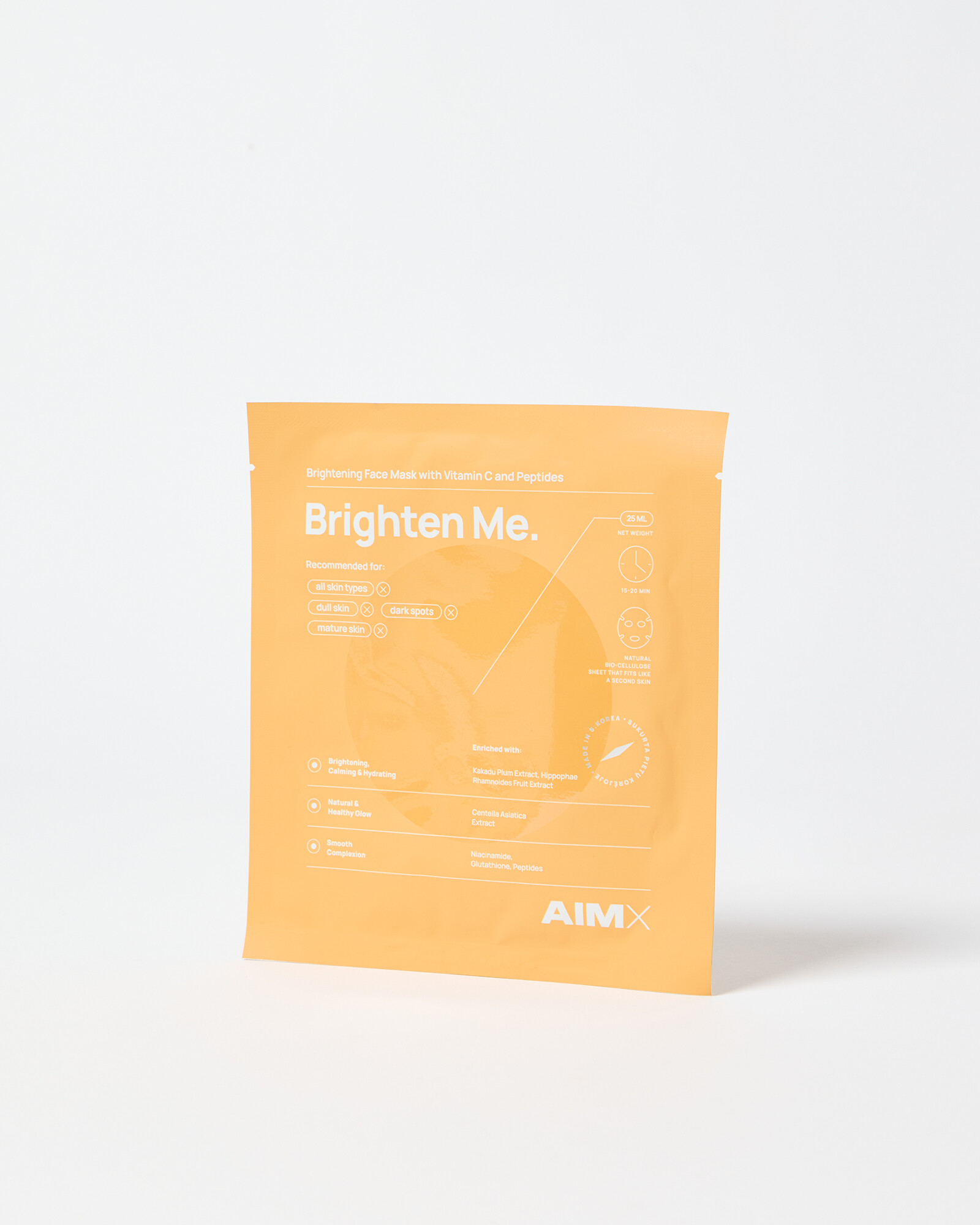 AimX Brighten Me Vitamin C Face Sheet Mask | Oliver Bonas