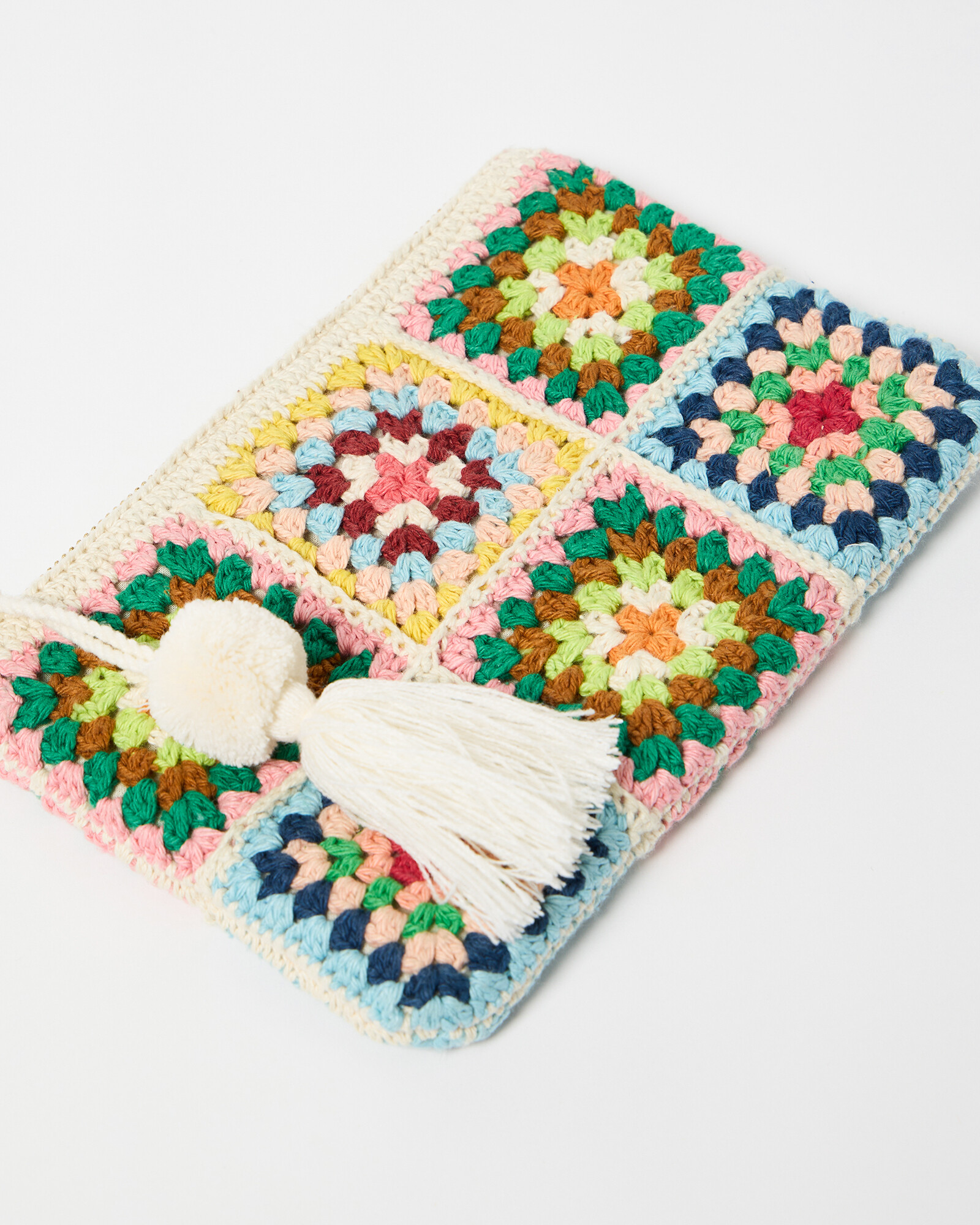 Mara Square Crochet Pouch | Oliver Bonas