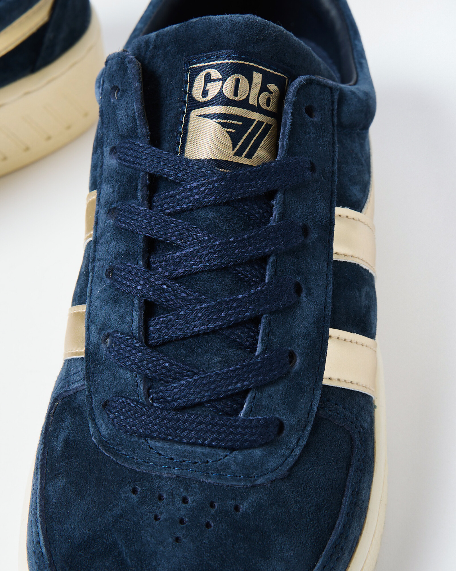 Gola Grandslam Pearl Navy Blue Trainers | Oliver Bonas
