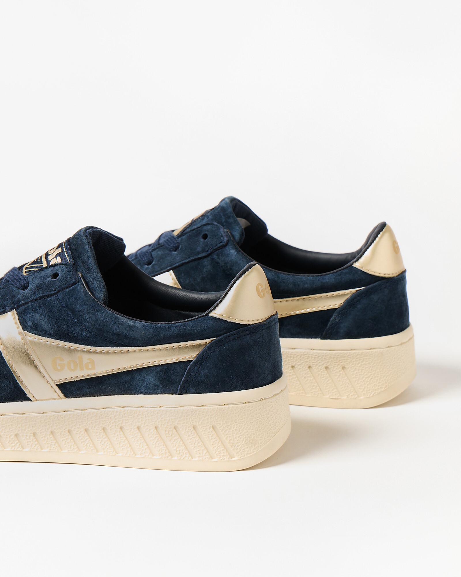 Gola Grandslam Pearl Navy Blue Trainers | Oliver Bonas