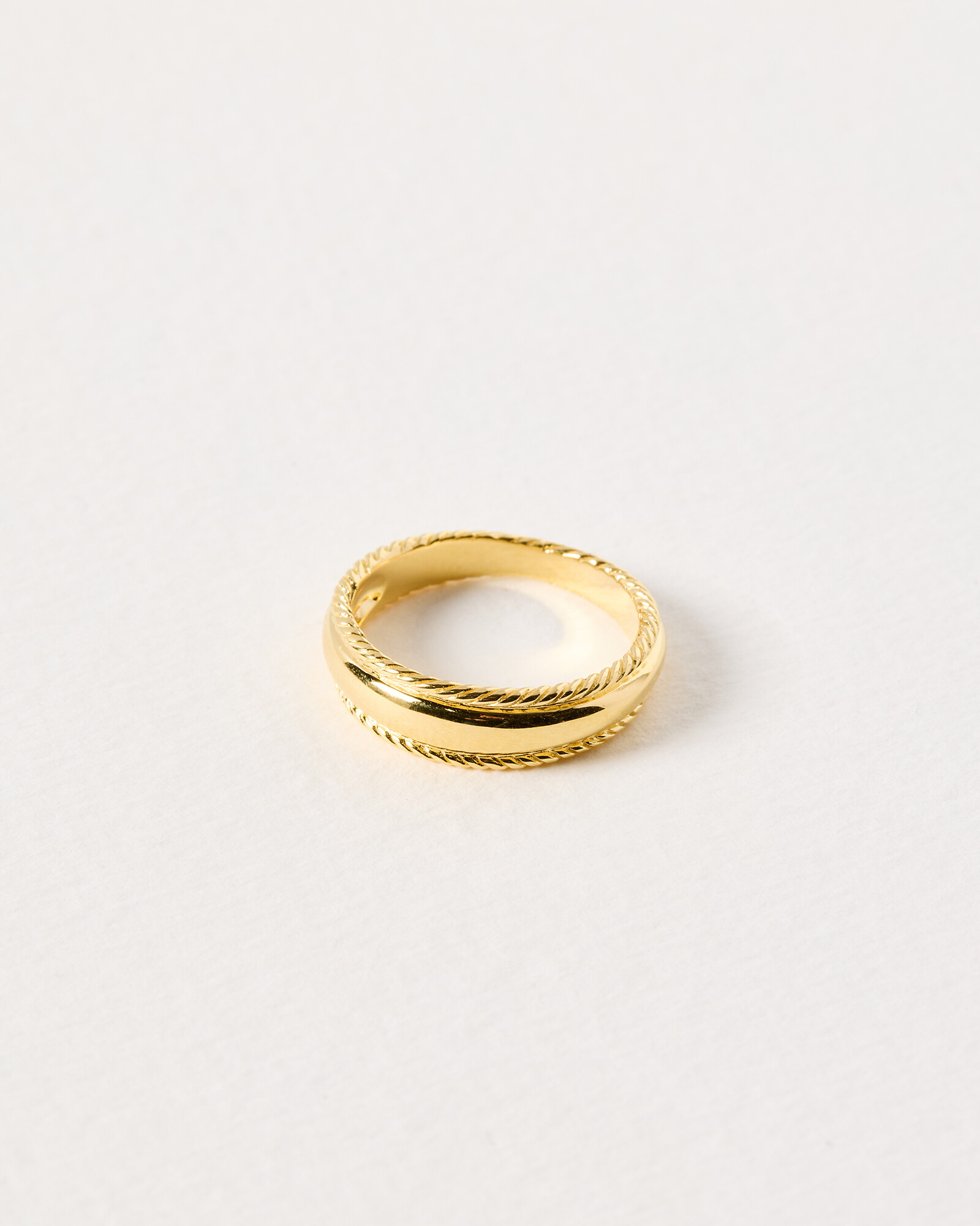 Matilda Twist Gold Plated Statement Ring | Oliver Bonas