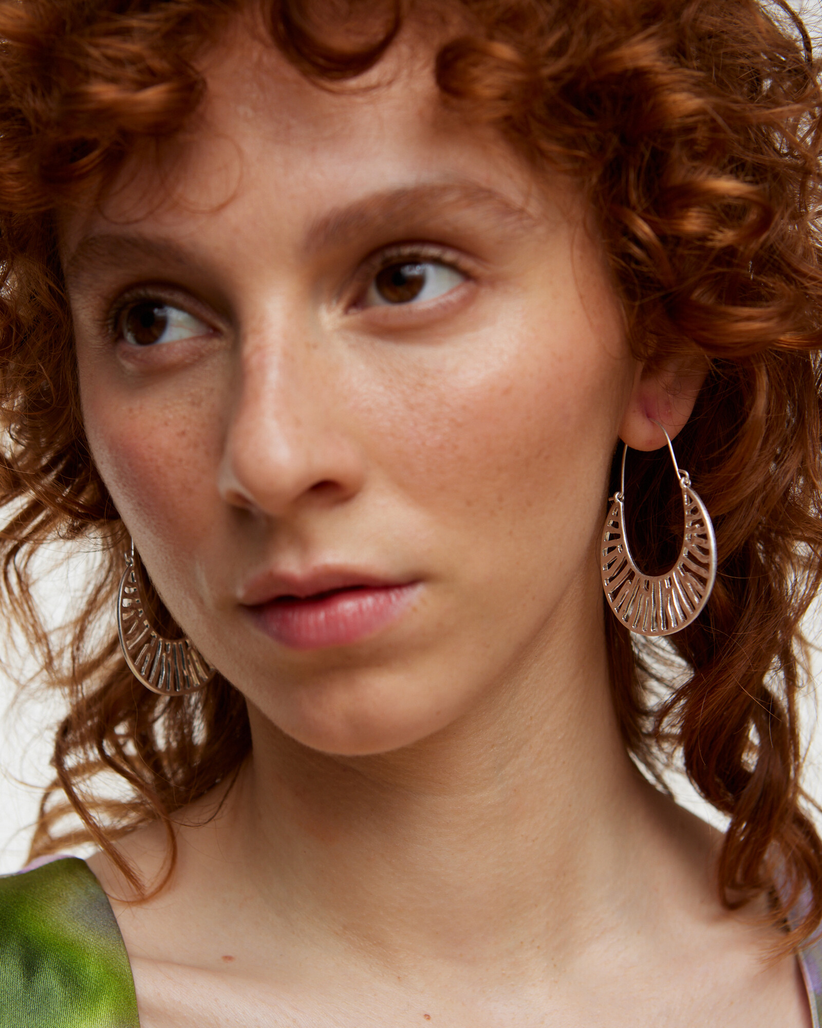 Candice Cut-Out Basket Hoop Hook Earrings | Oliver Bonas