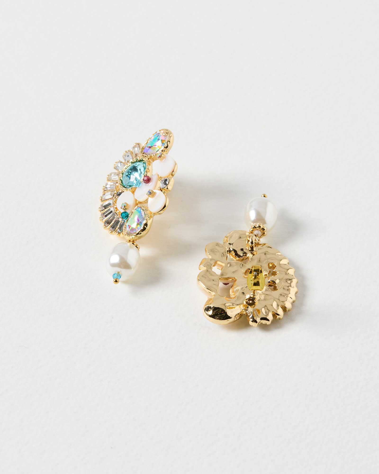 Libby Shell & Freshwater Pearl Statement Earrings | Oliver Bonas