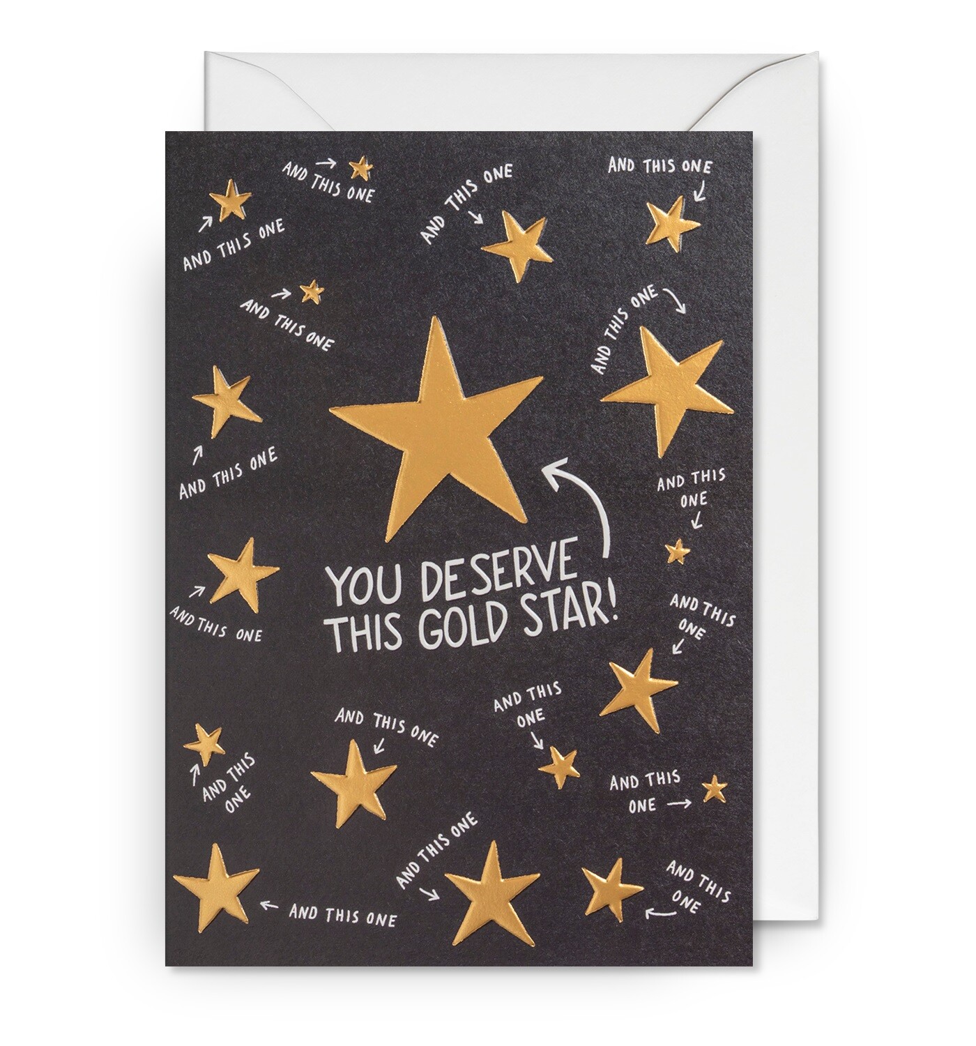 Gold Star Congratulations Card | Oliver Bonas