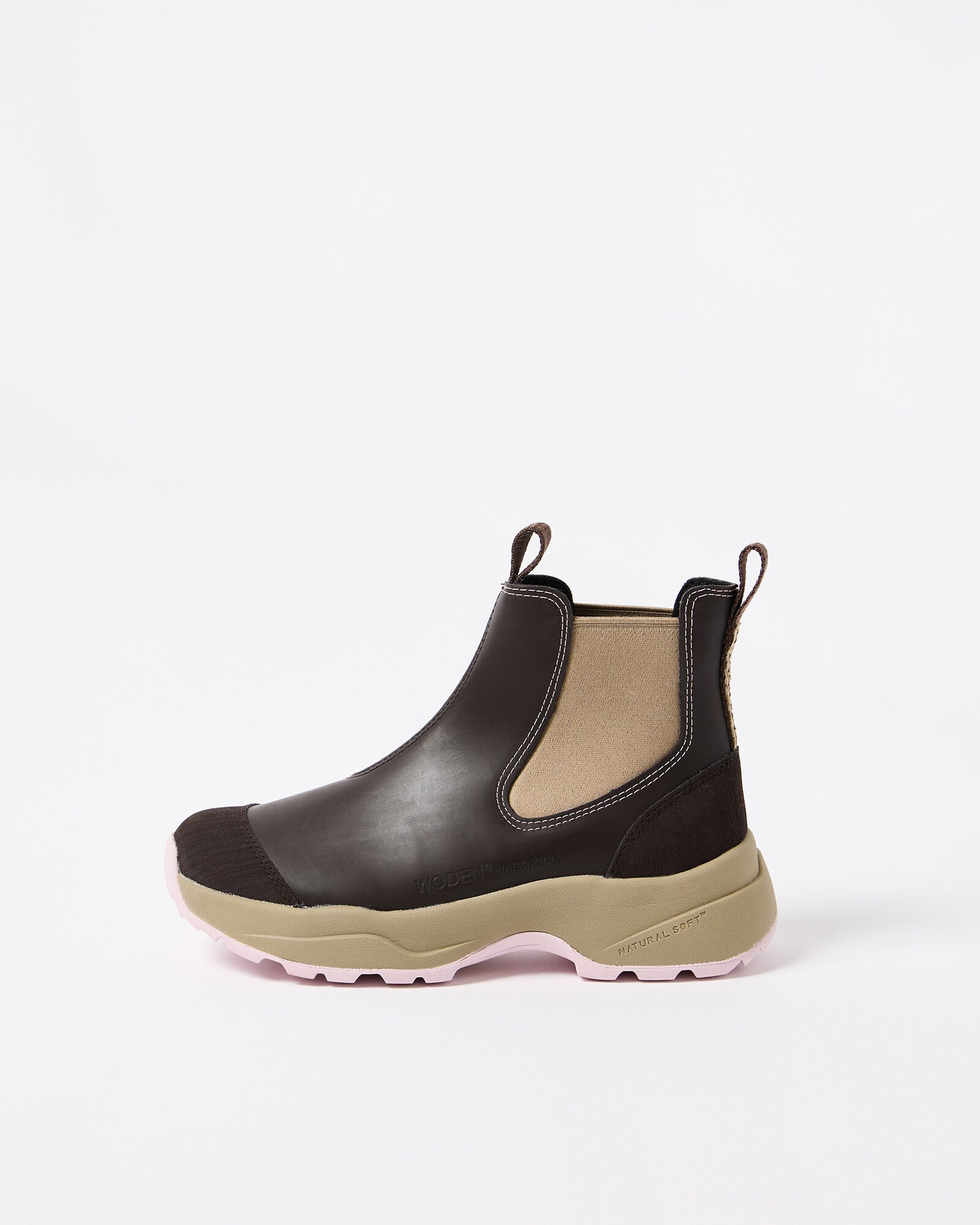 Woden Siri Brown Waterproof Ankle Boots | Oliver Bonas