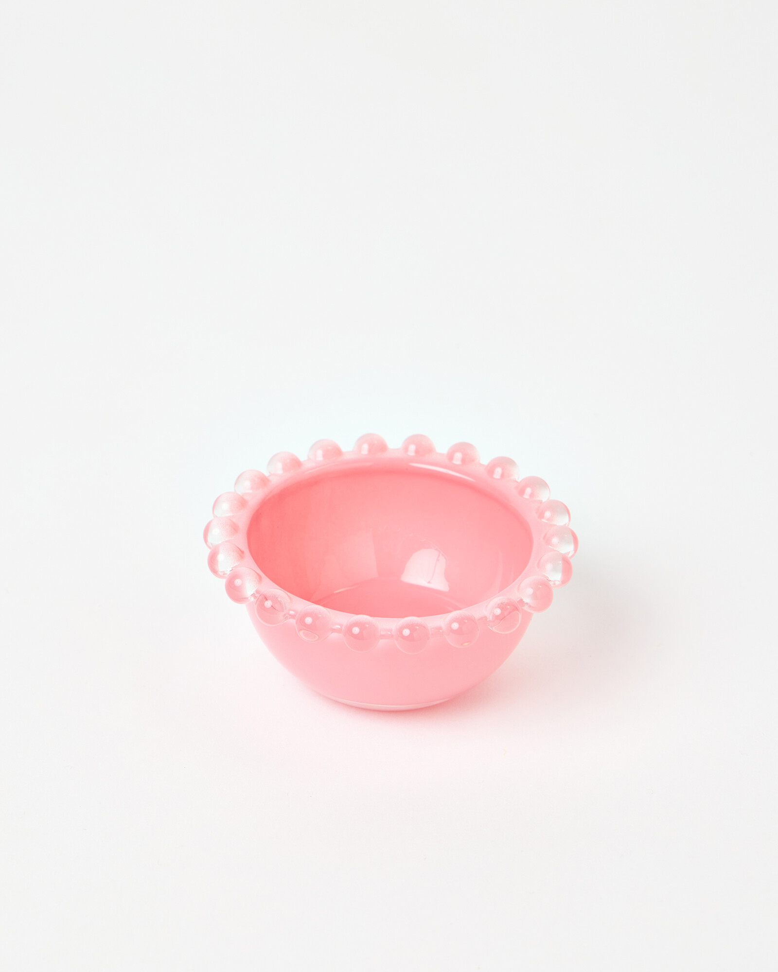 Bobble Pink Glass Trinket Dish | Oliver Bonas