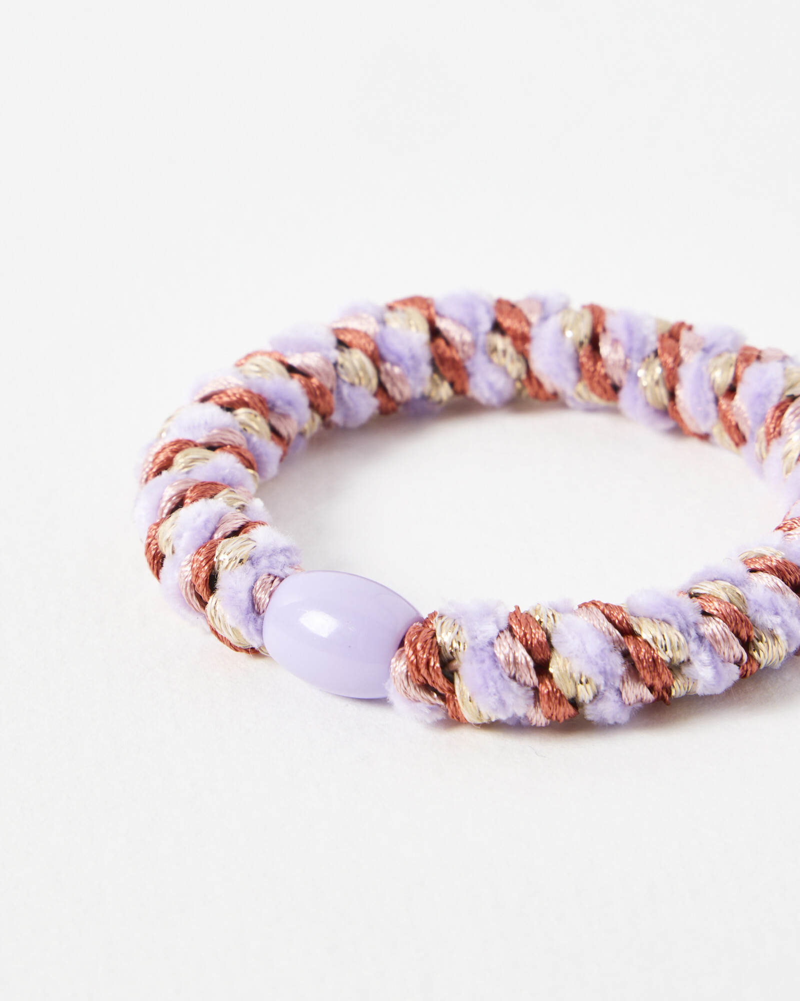 Essie Purple Metallic Elastic Hair Band | Oliver Bonas