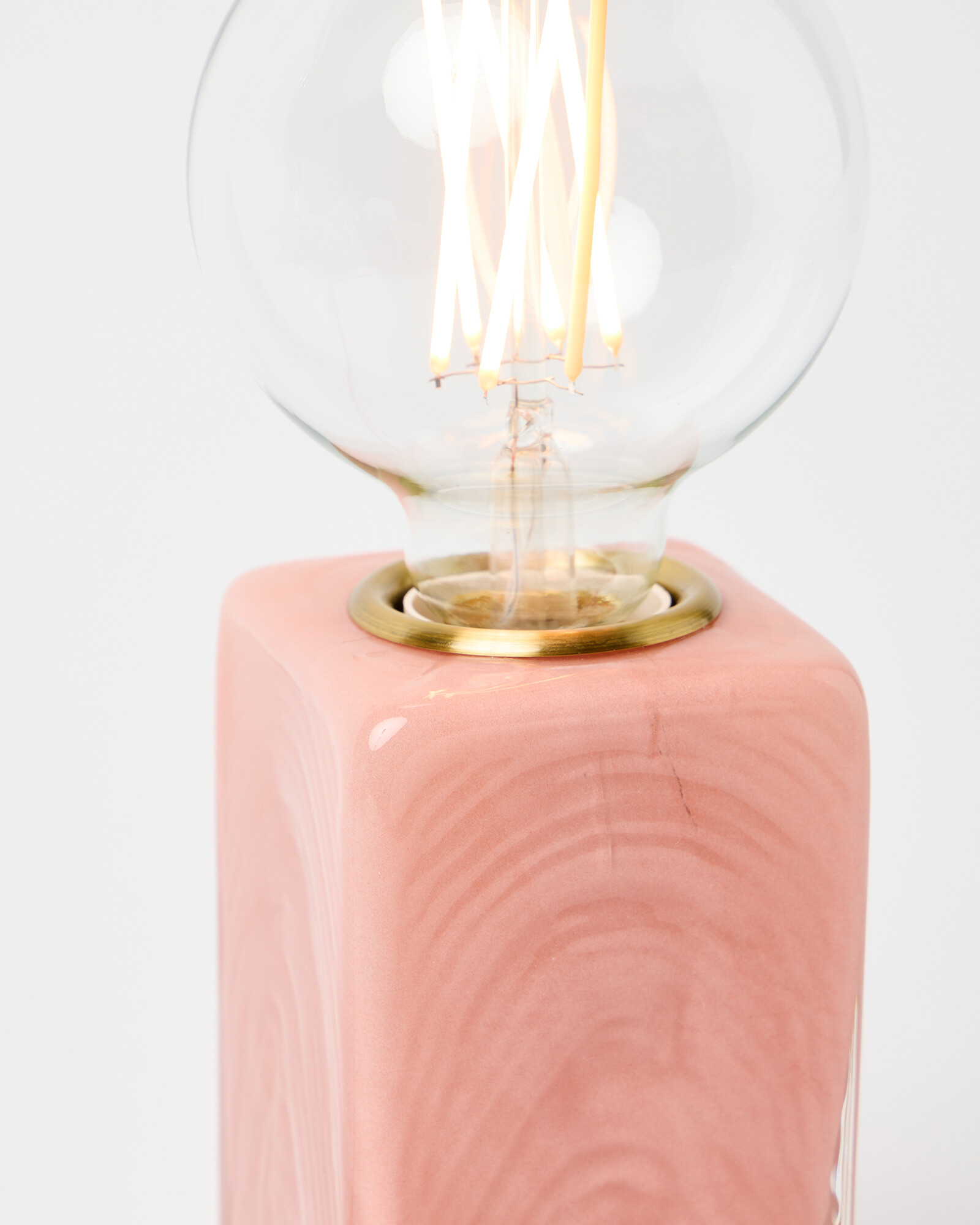 Alina Pink Glass Desk & Table Lamp Base | Oliver Bonas