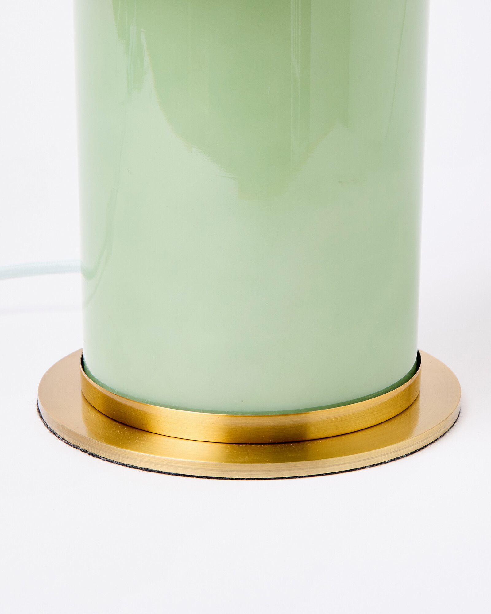 Avira Green Glass Desk & Table Lamp | Oliver Bonas