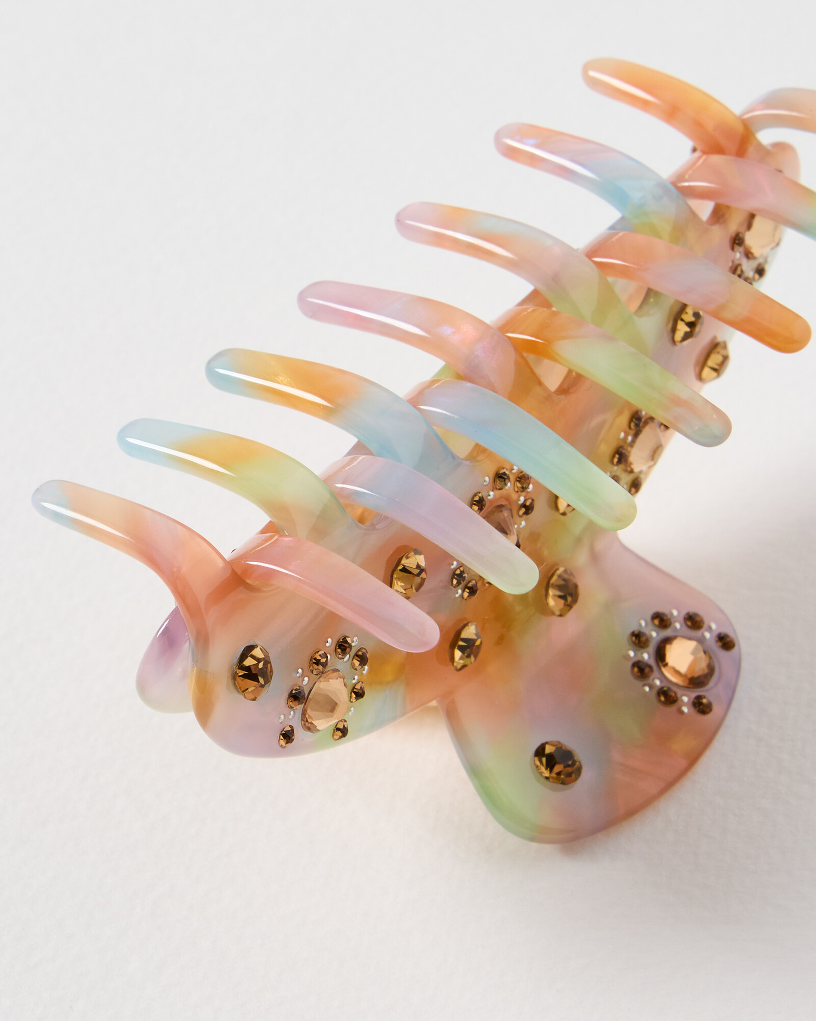 Brittany Embellished Pink Hair Claw Clip | Oliver Bonas