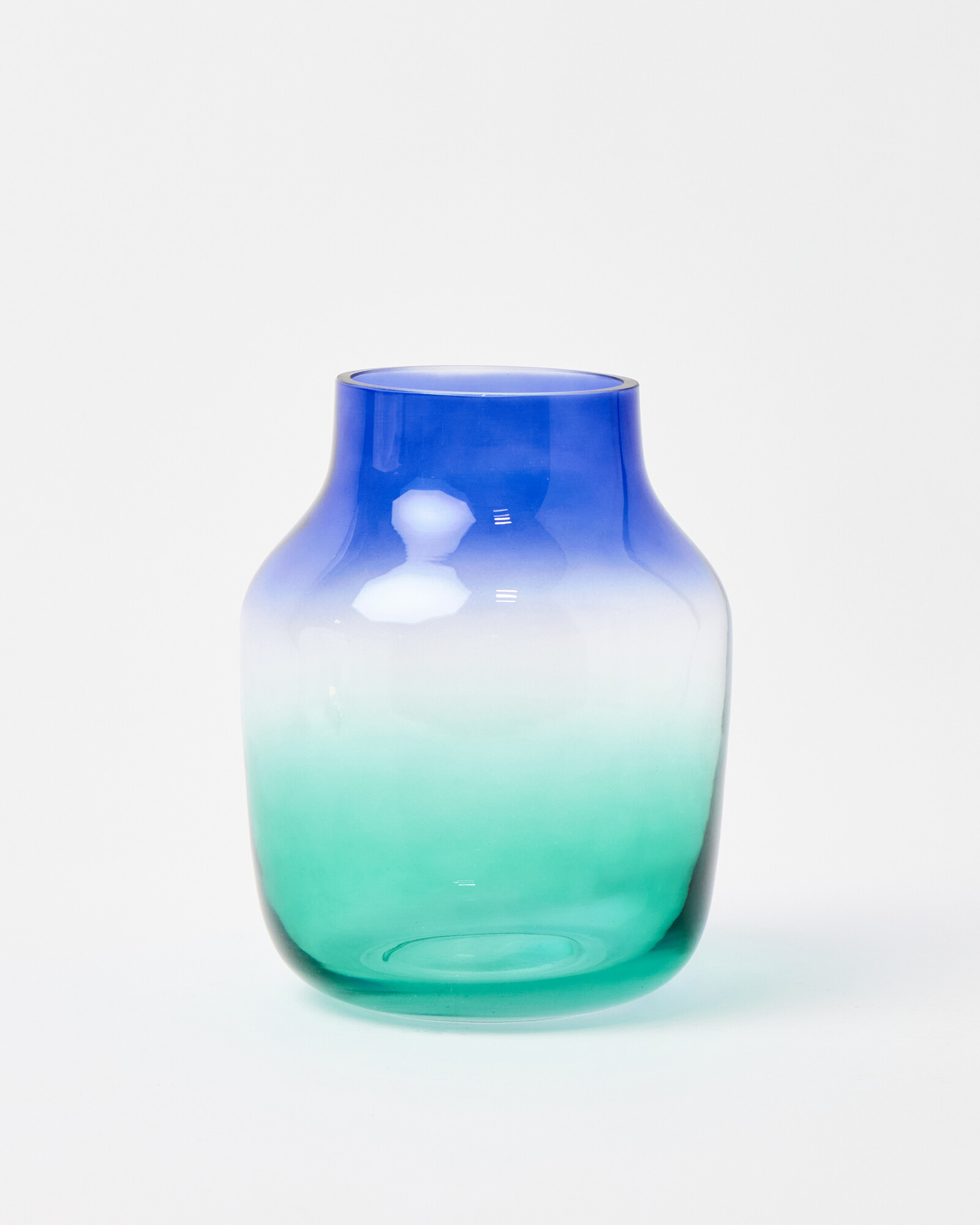Argenti Blue & Green Ombre Glass Vase | Oliver Bonas