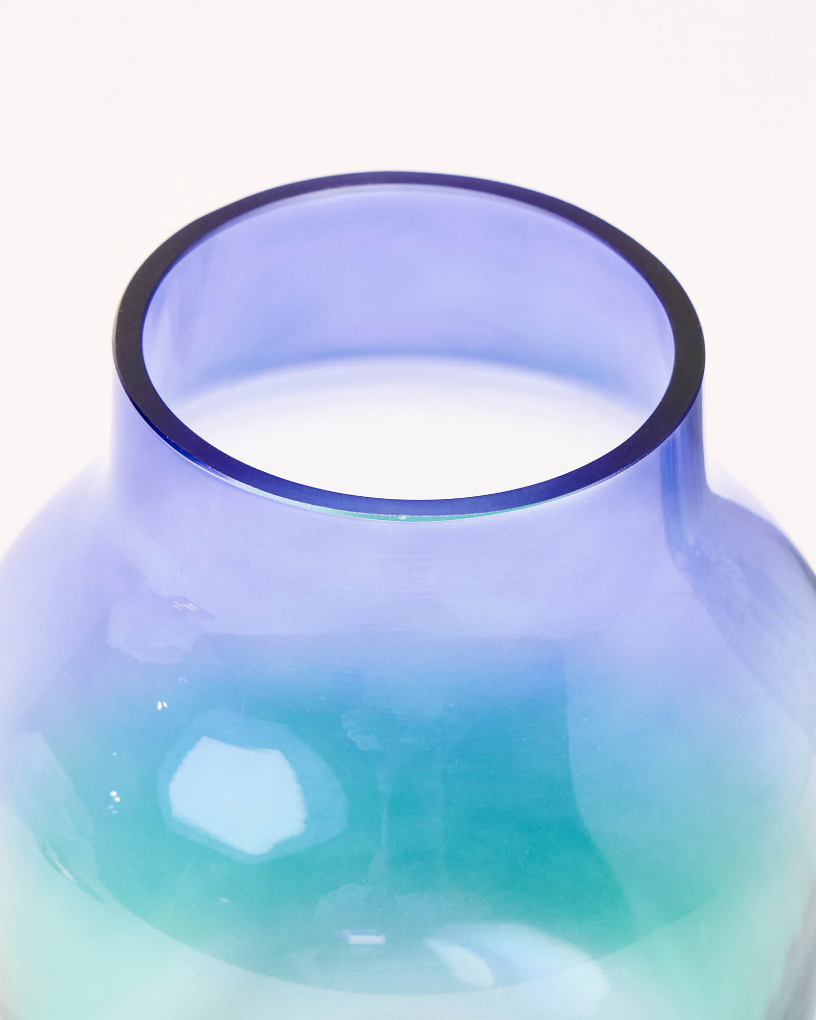 Argenti Blue & Green Ombre Glass Vase | Oliver Bonas