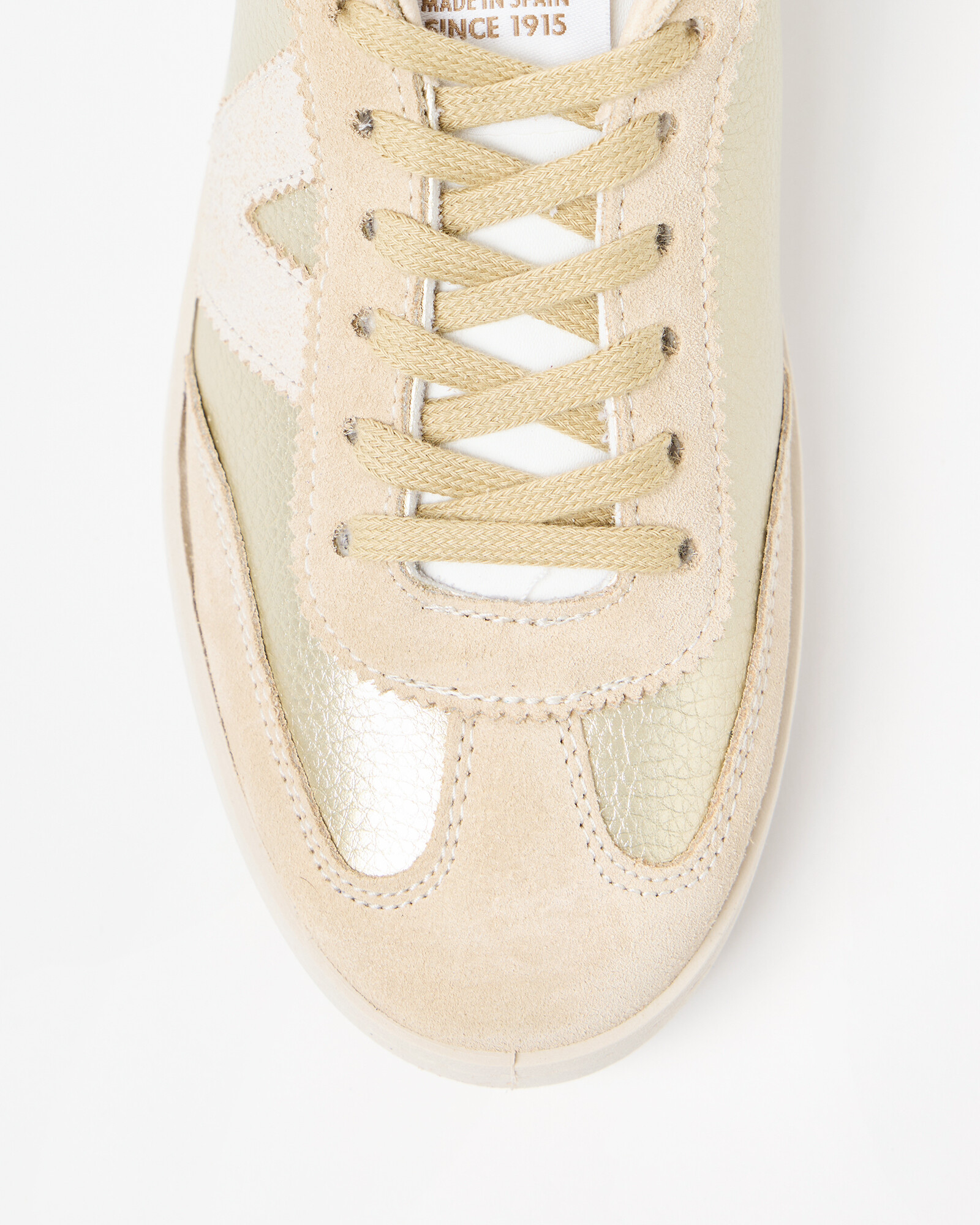 Victoria Berlin Metallic Gold Trainers | Oliver Bonas