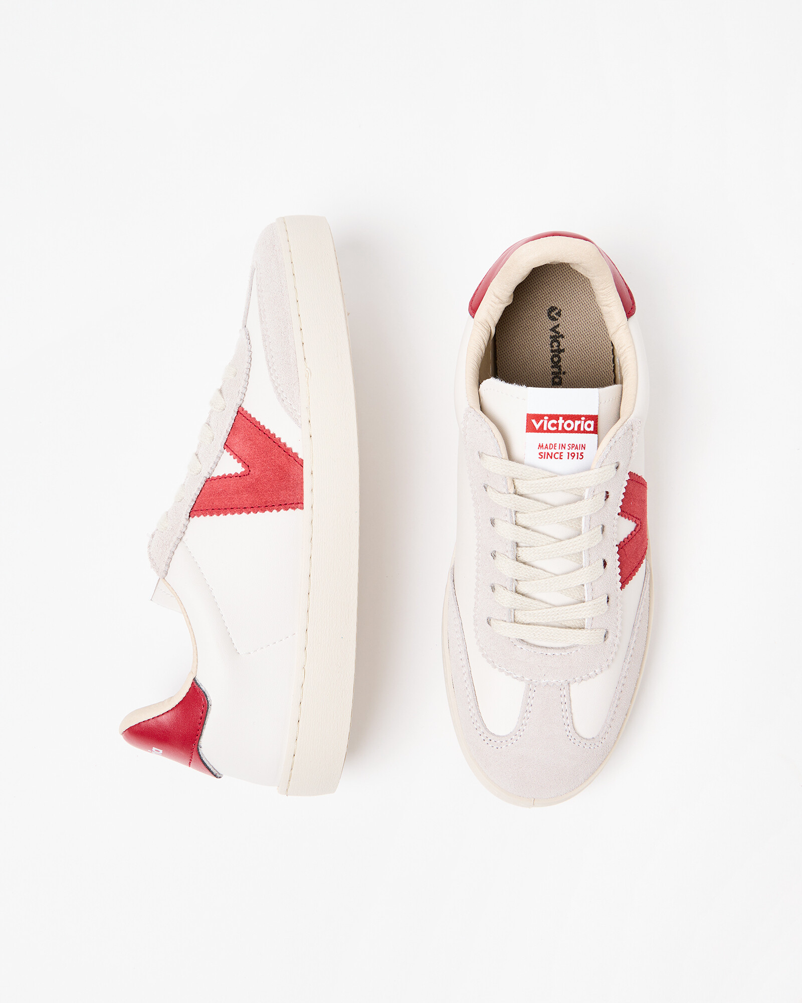 Victoria Berlin Red & White Trainers | Oliver Bonas