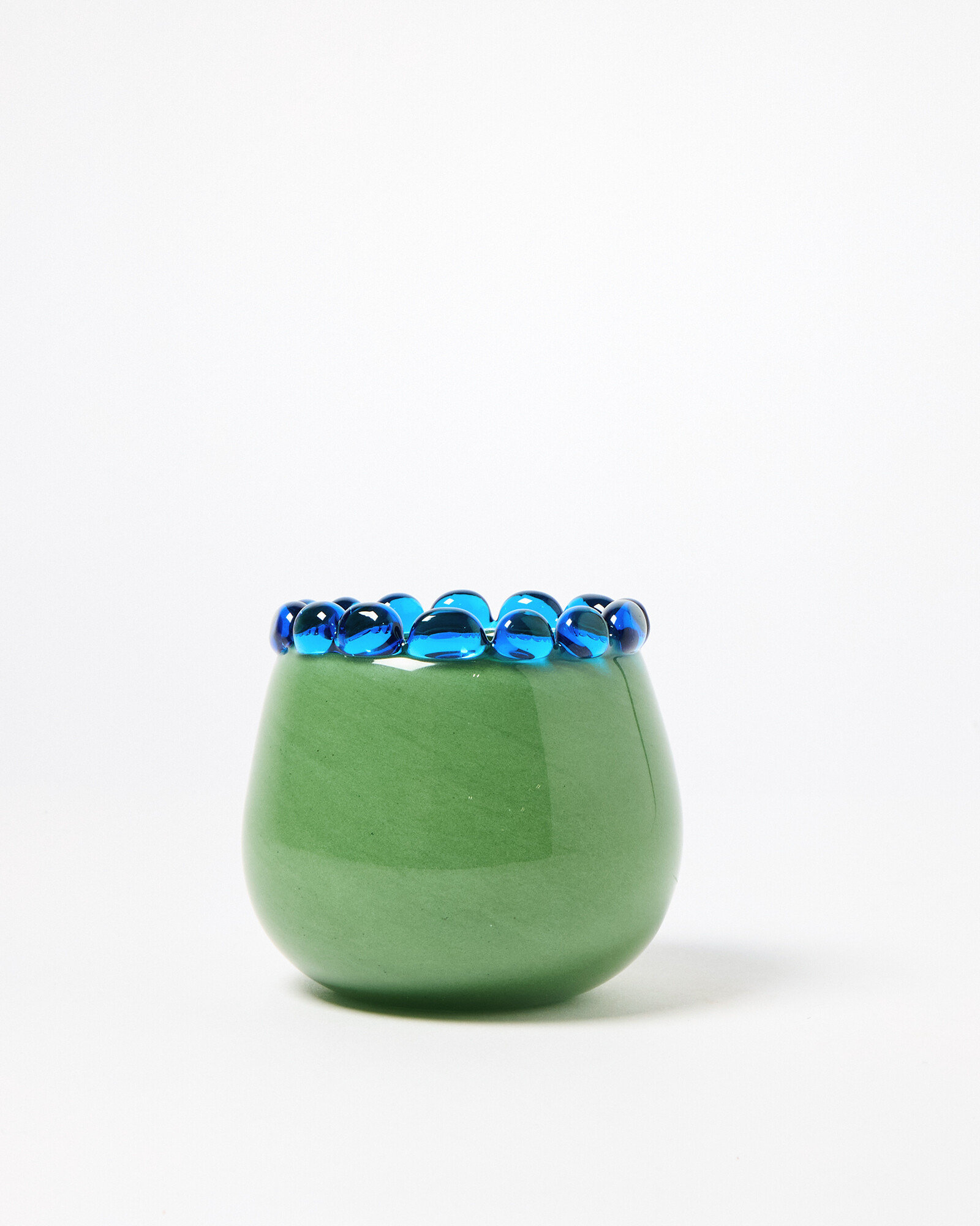 Green Glass Bobble Tealight Holder | Oliver Bonas