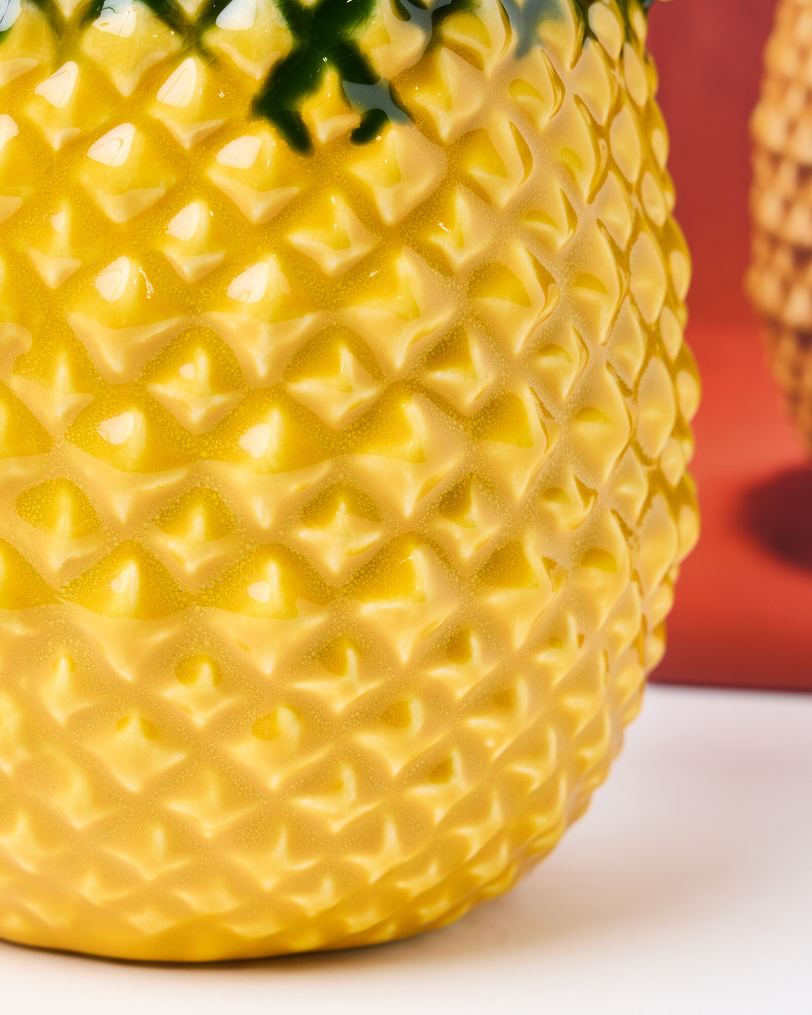 Yellow Ceramic Pineapple Vase | Oliver Bonas
