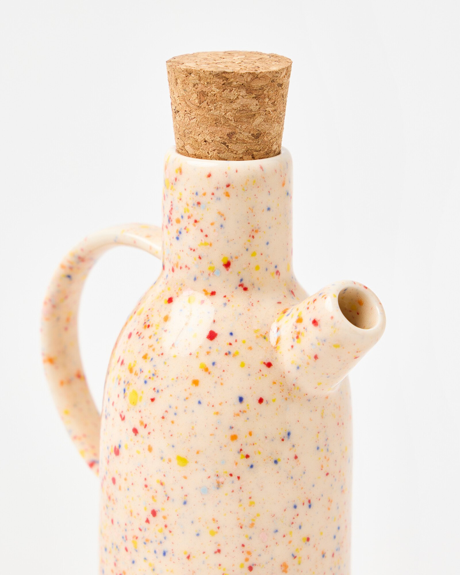 Speckle Ceramic Oil Bottle | Oliver Bonas