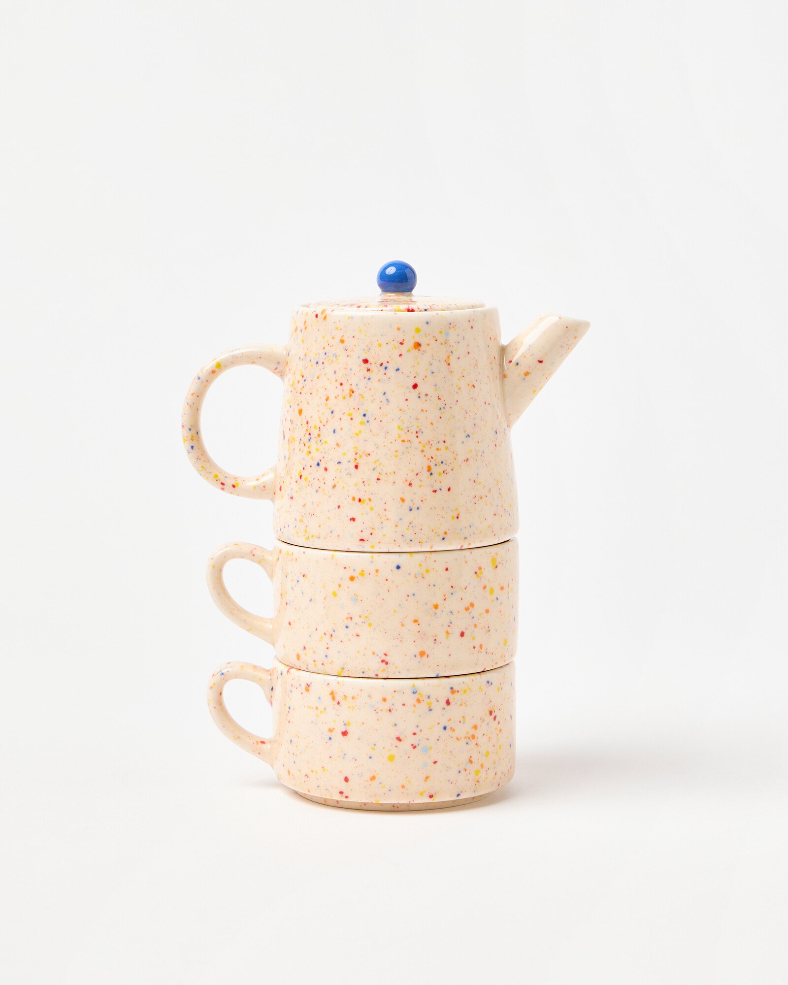 Speckle Ceramic Stacking Mug Tea Set | Oliver Bonas