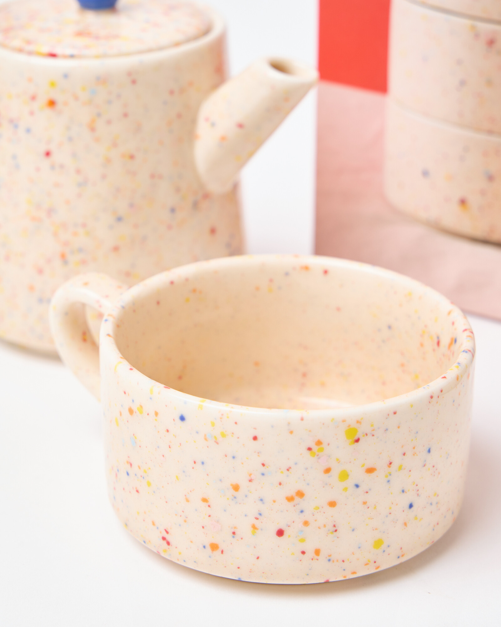 Speckle Ceramic Stacking Mug Tea Set | Oliver Bonas