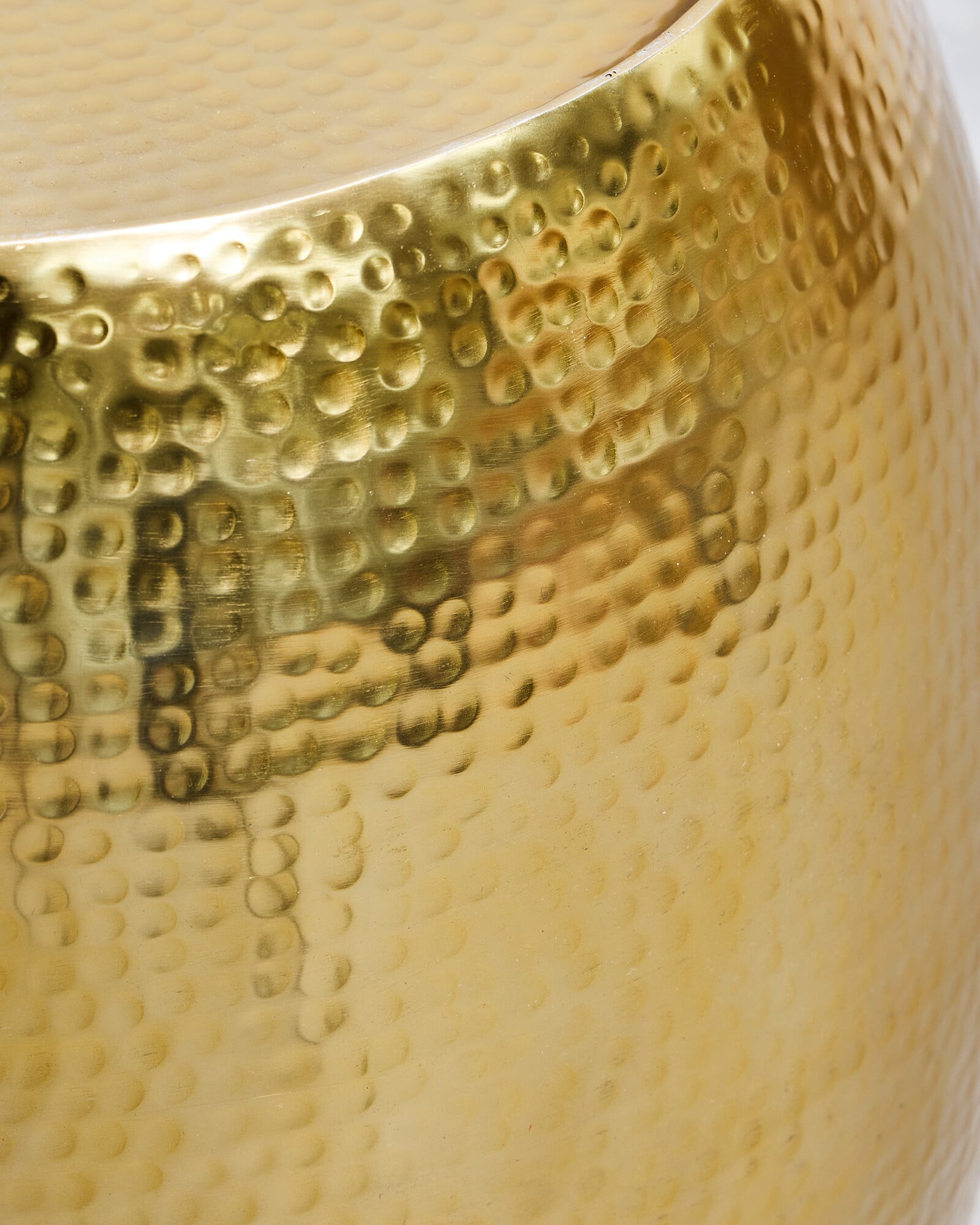 Zlato Gold Hammered Metal Side Table | Oliver Bonas