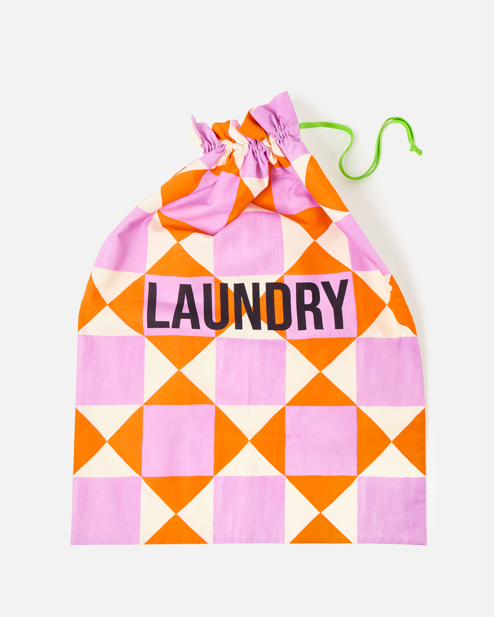 Geometric Tile Drawstring Laundry Bag | Oliver Bonas