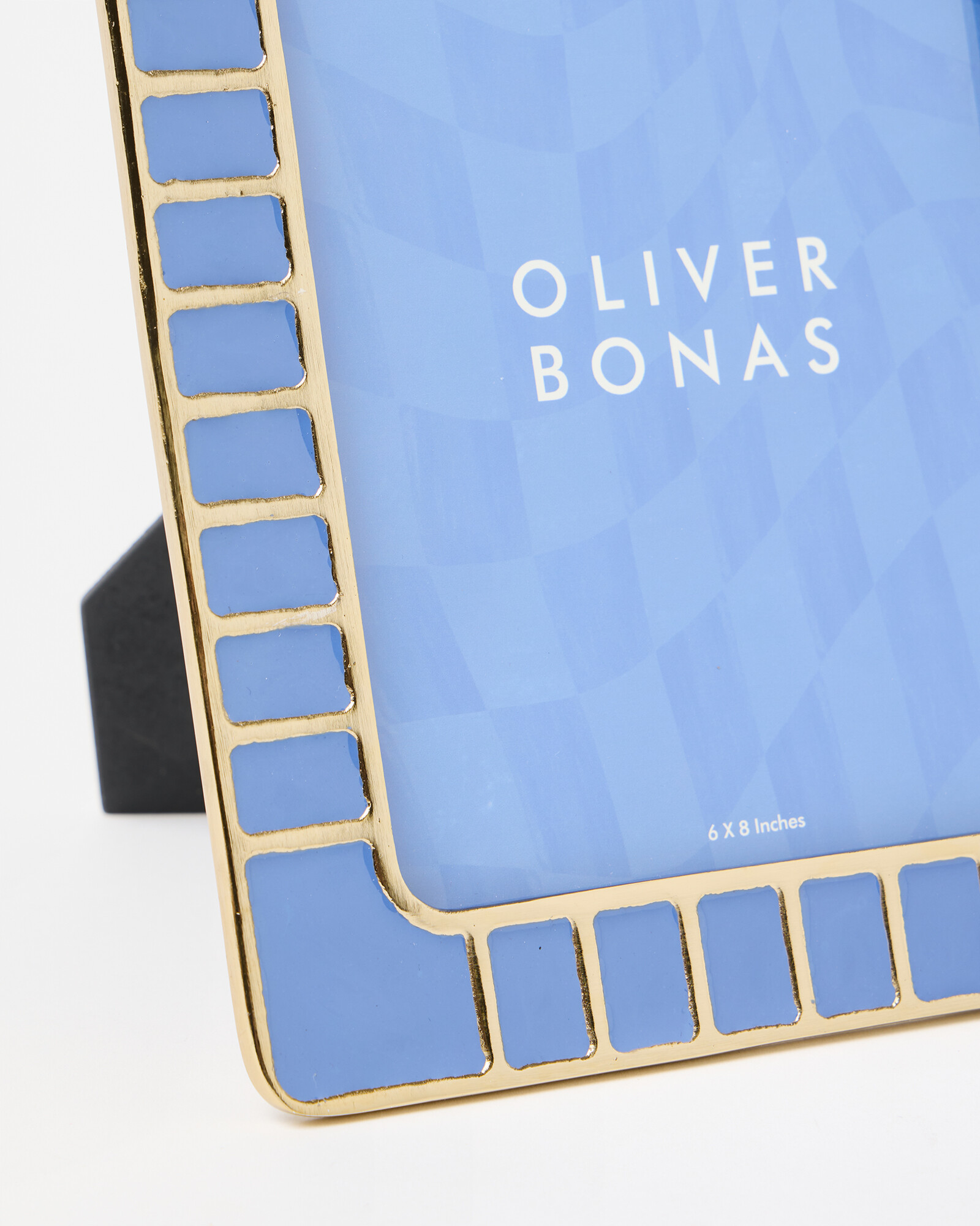 Cilo Blue Enamel Photo Frame 6x8" | Oliver Bonas