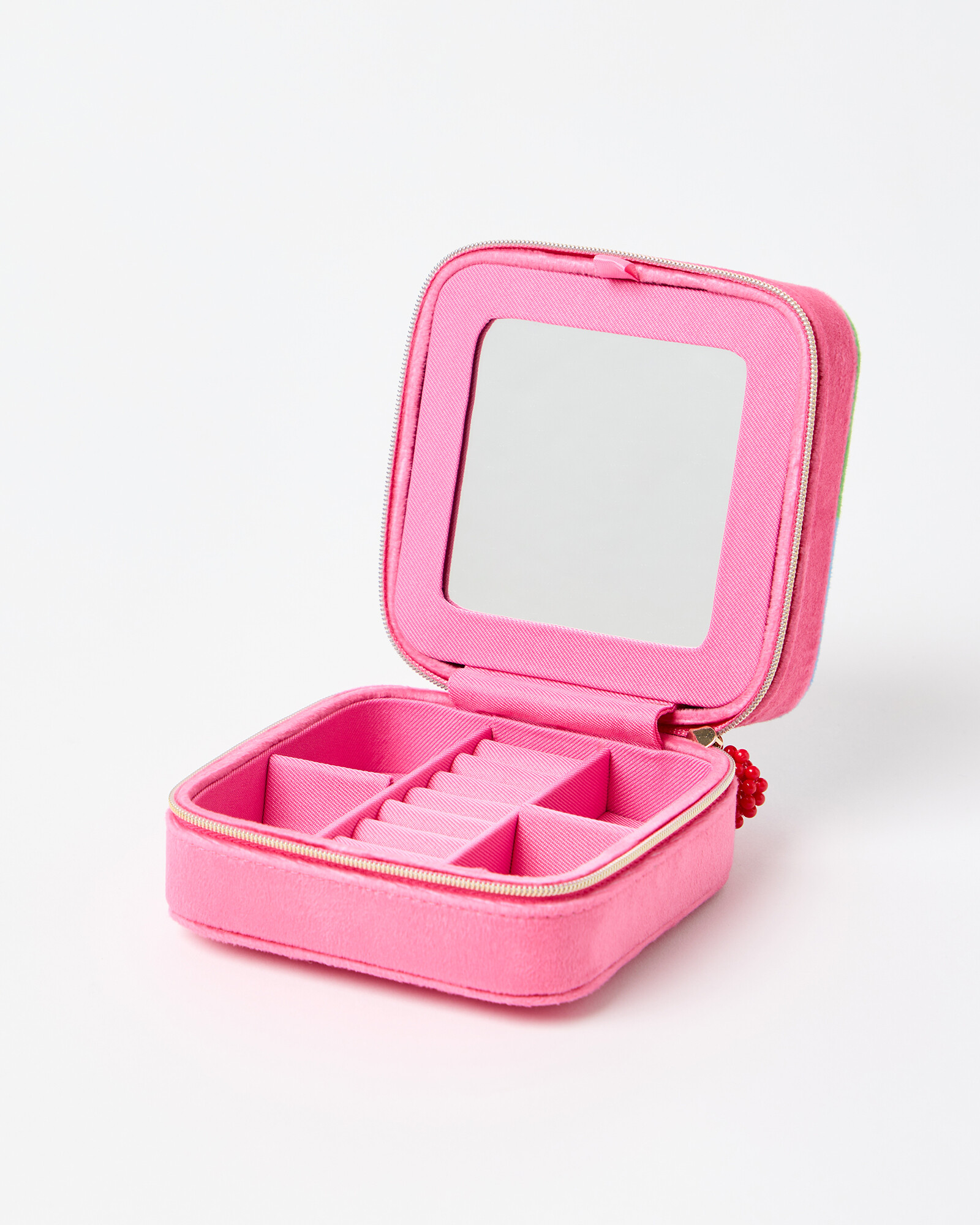 Love Embroidered Patchwork Square Jewellery Box | Oliver Bonas