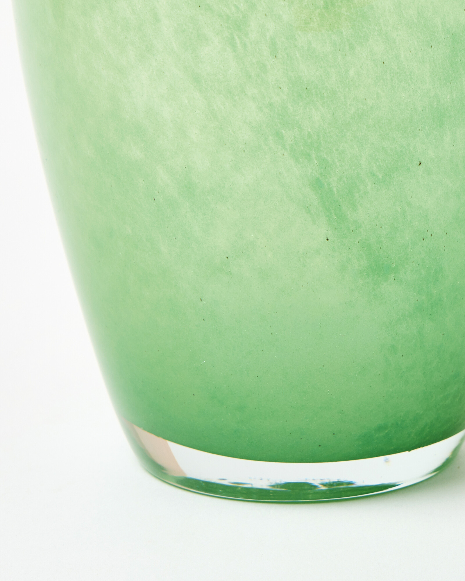Sibilo Pleated Green Glass Vase | Oliver Bonas