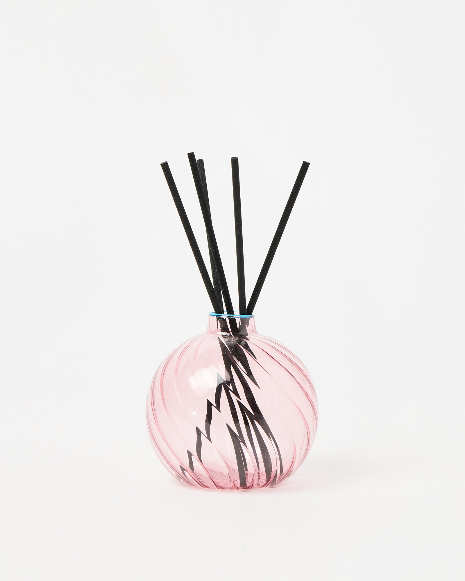 Pink Swirl Glass Diffuser Vase | Oliver Bonas