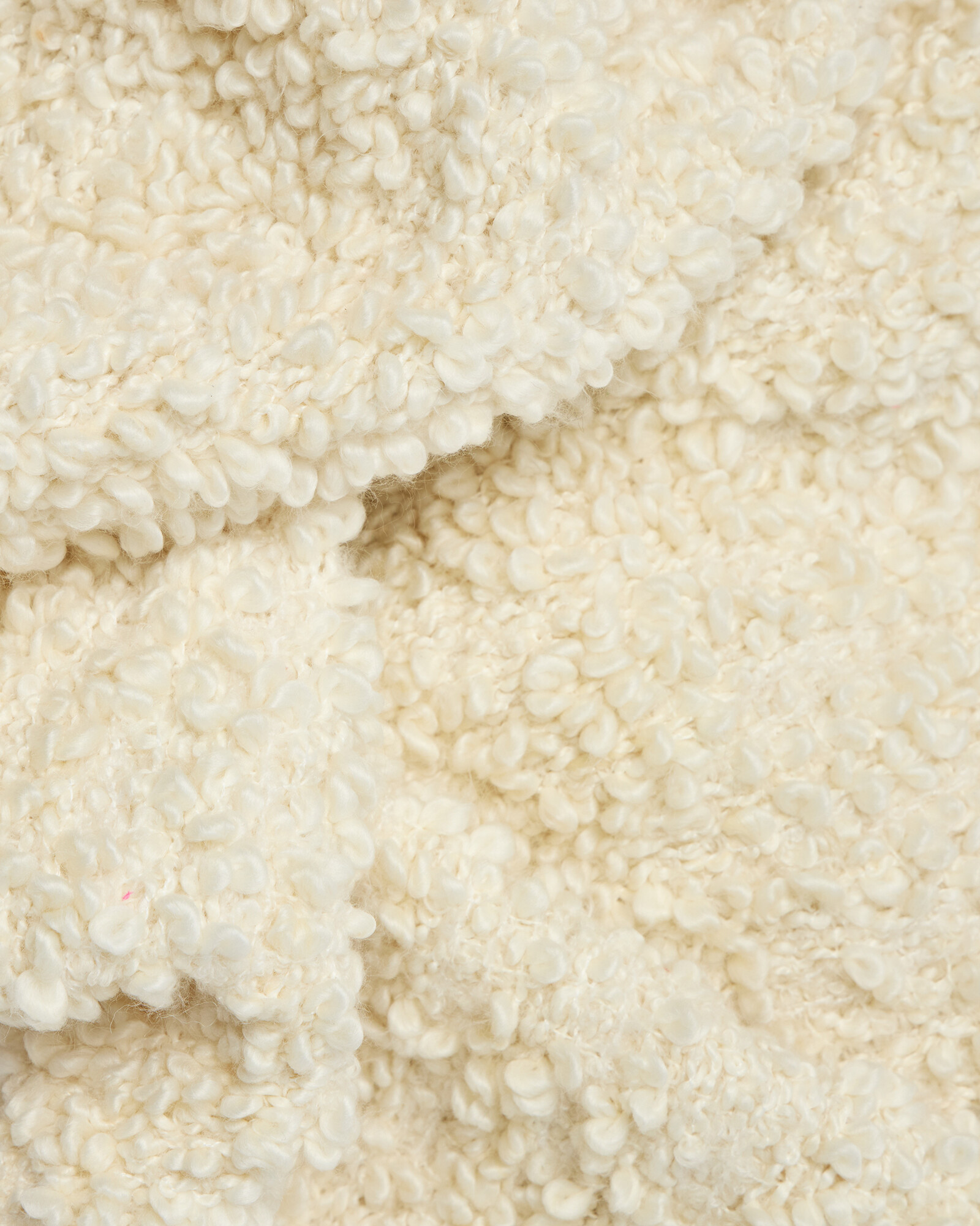 Vivo Cream Boucle Throw | Oliver Bonas