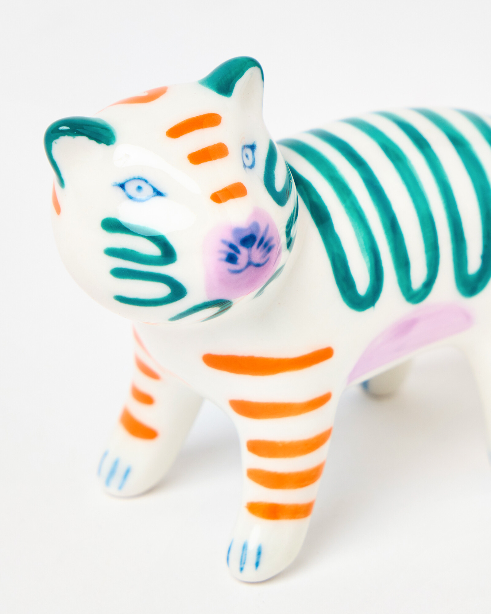 Tigris Tiger Ceramic Ring Holder | Oliver Bonas