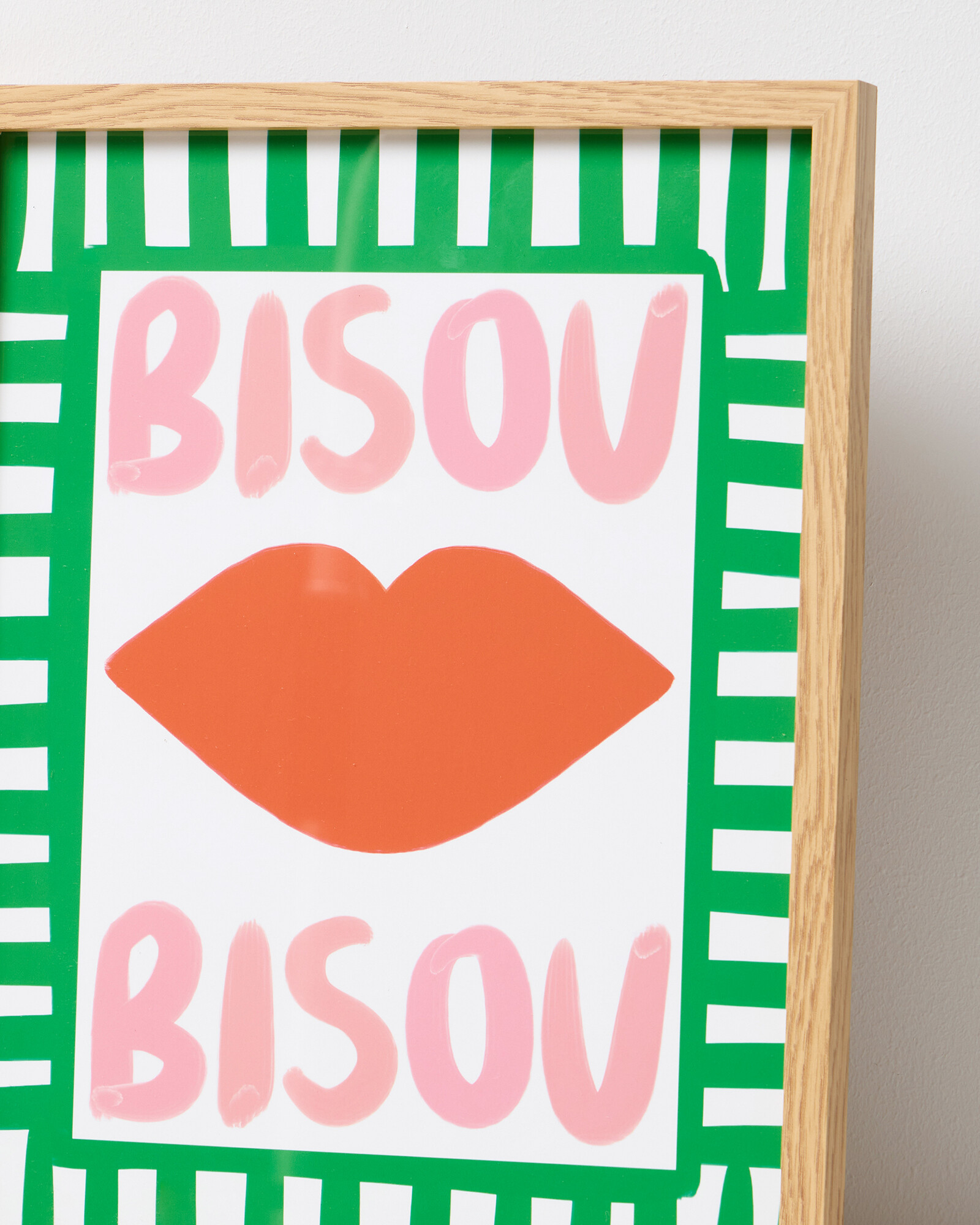 Bisou Bisou Framed Wall Art | Oliver Bonas